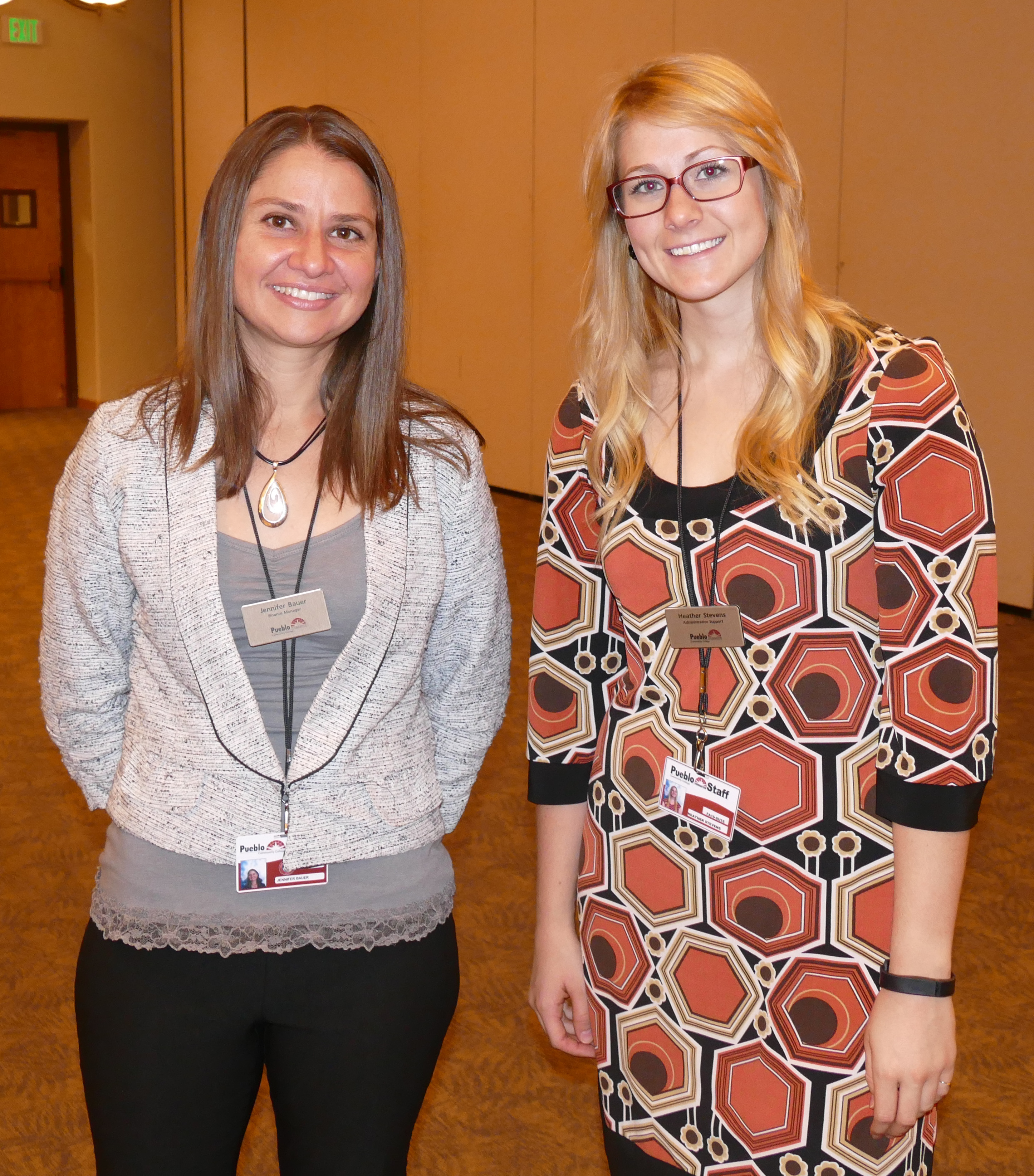 Jennifer Bauer, finance manager at PCC, left, with Heather Stevens ...