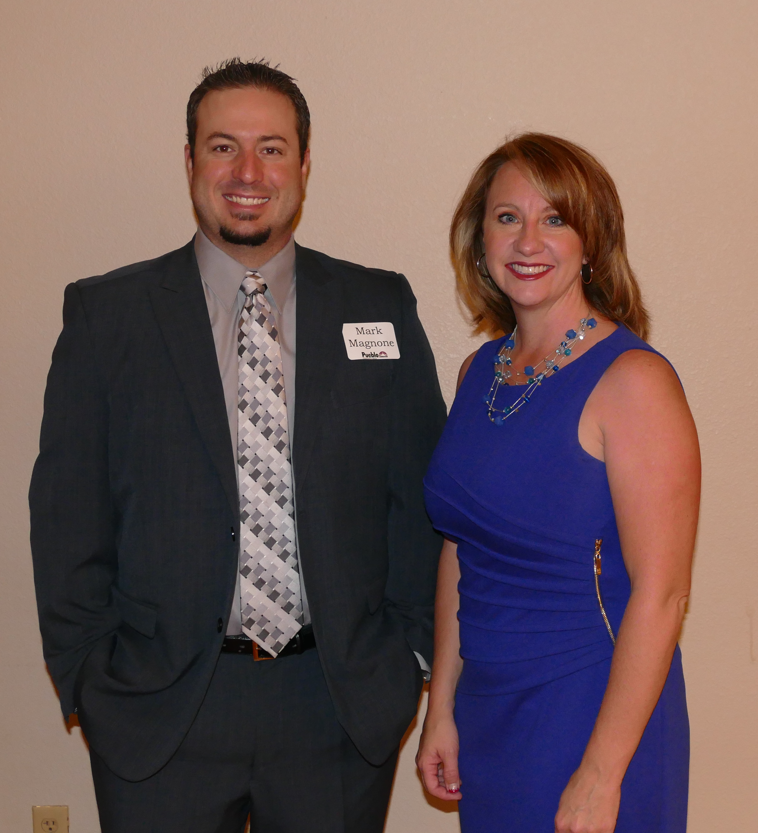 Mark Magnone and board member Lori Lovato