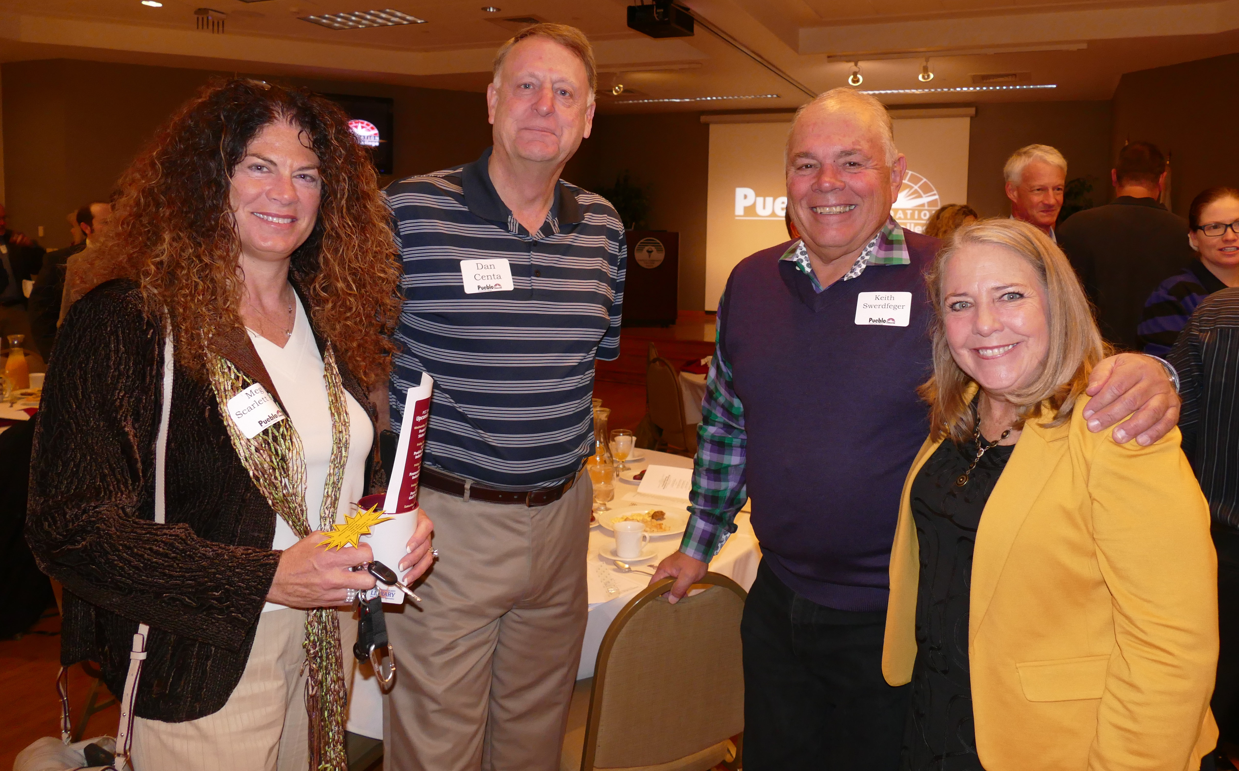 Meg Scarlett-Fox, left, Dan Centa, Keith Swerdfeger and Pam Patterson