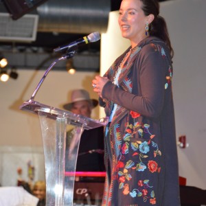 Brook Griese accepted the Hildegard Messenbaugh Award presented to her ...