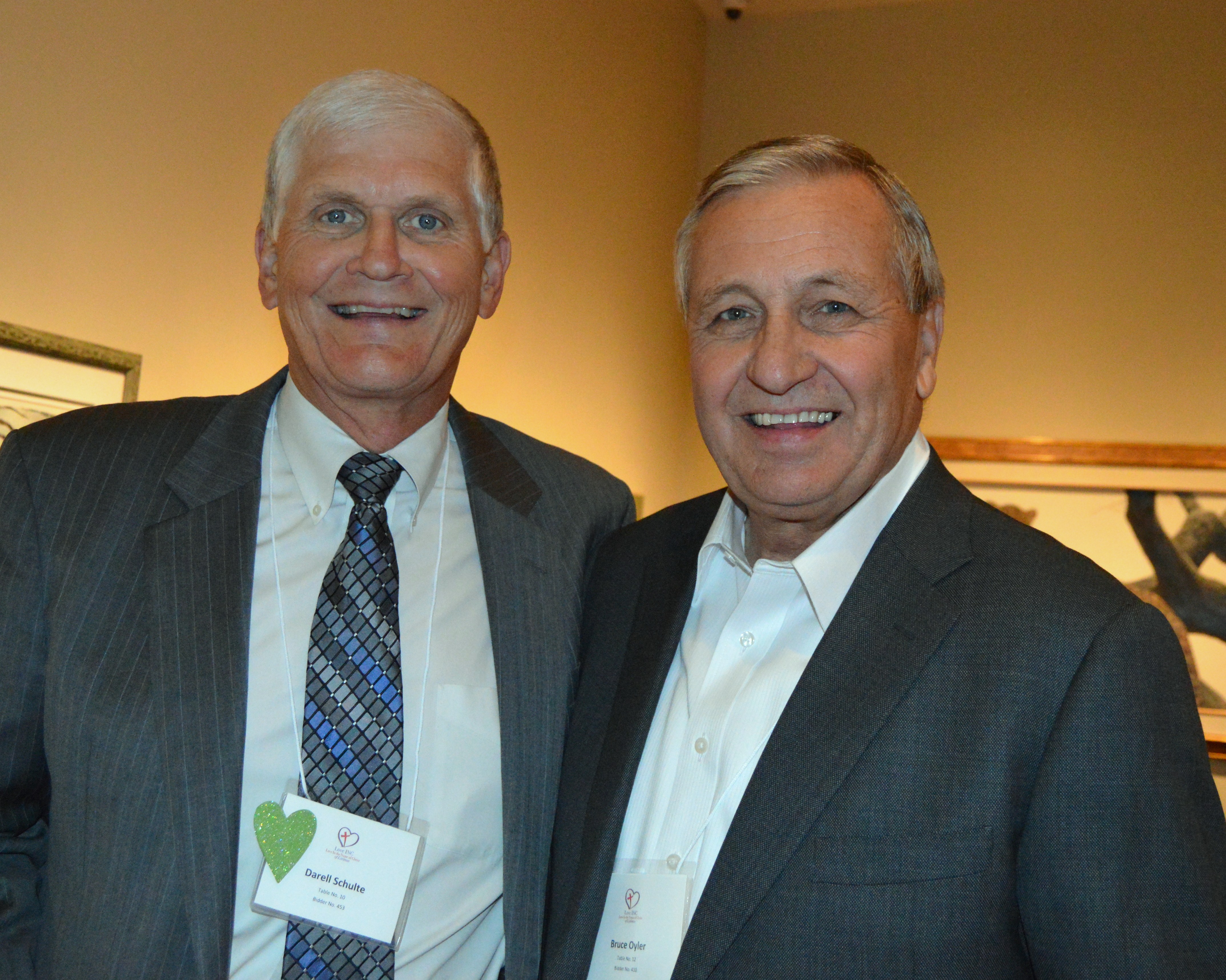 Darrell Schulte (left) and Bruce Oyler