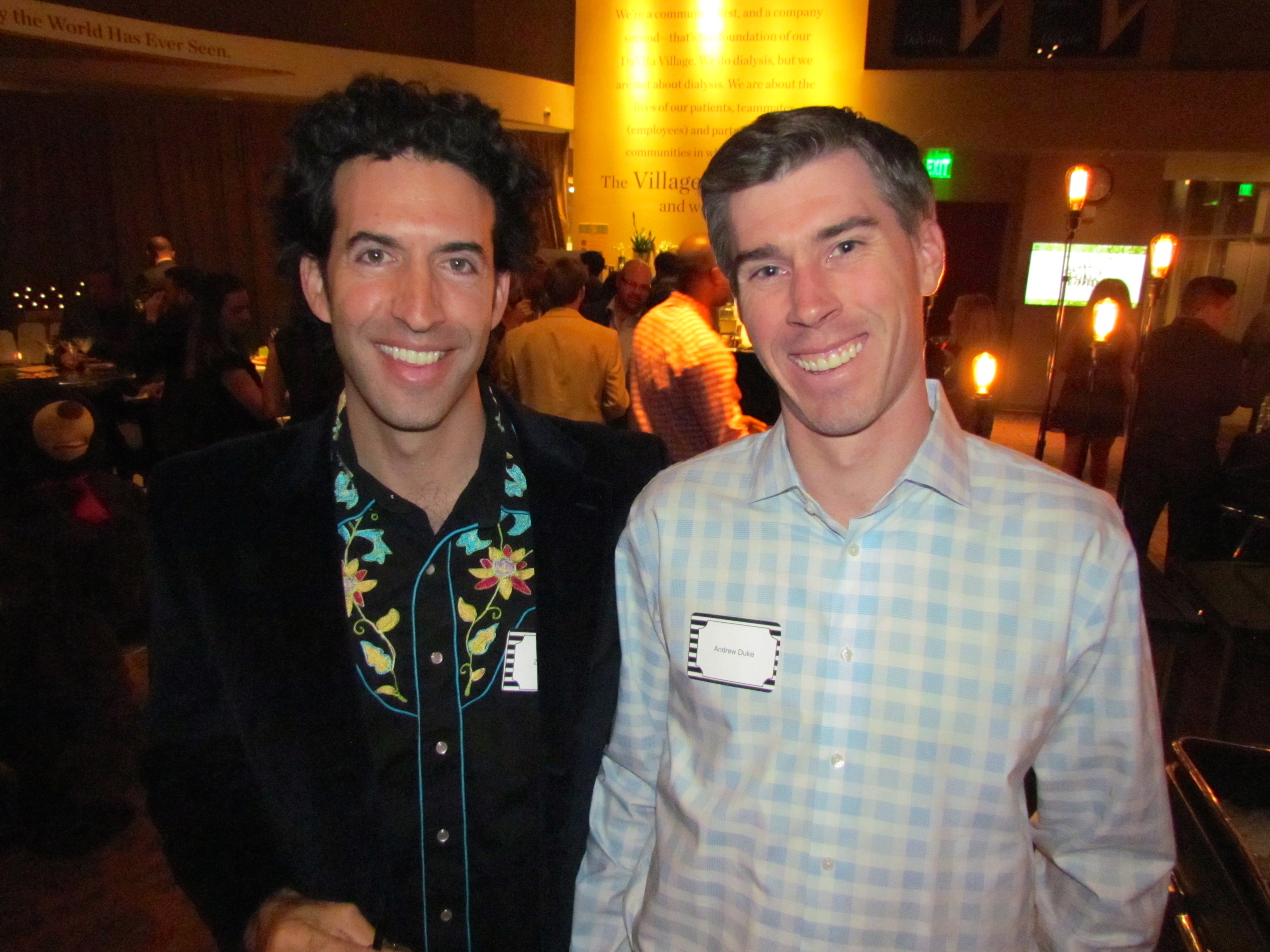 Zach Frisch (left) with Andrew Duke
