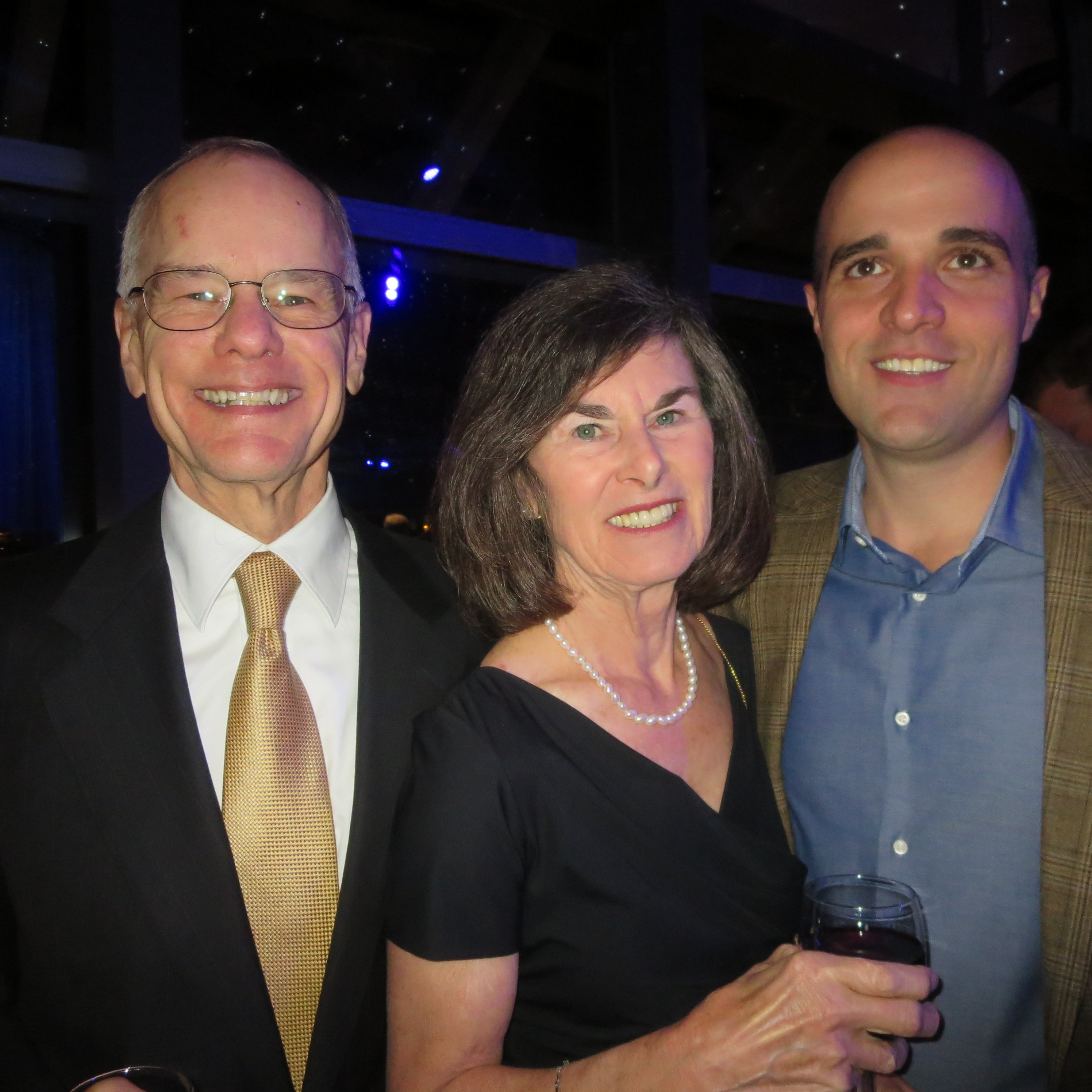 L to R: Jim & Sharon Butler, J.B. Hewetson