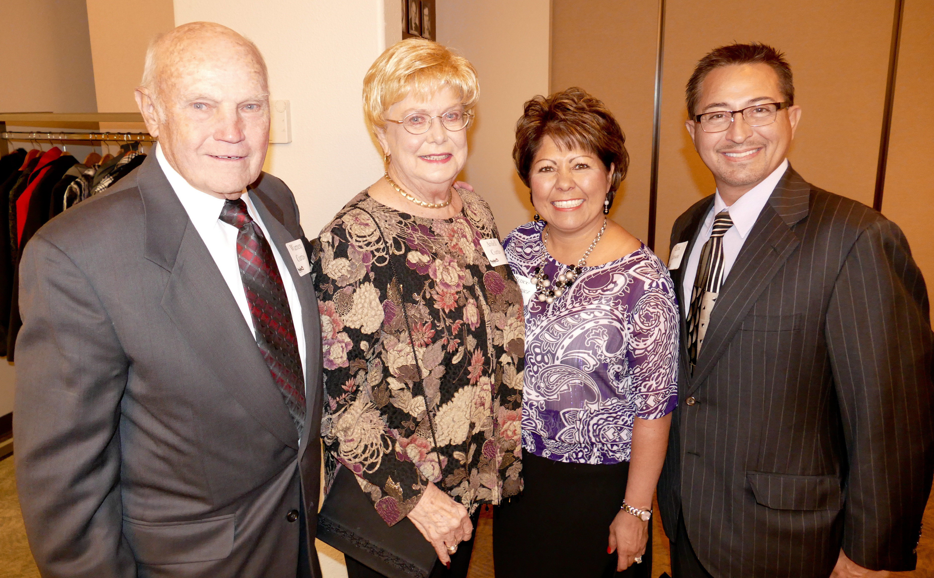 Warren and Ardell Curtis, left, Renee Rodriquez, Eric Carson