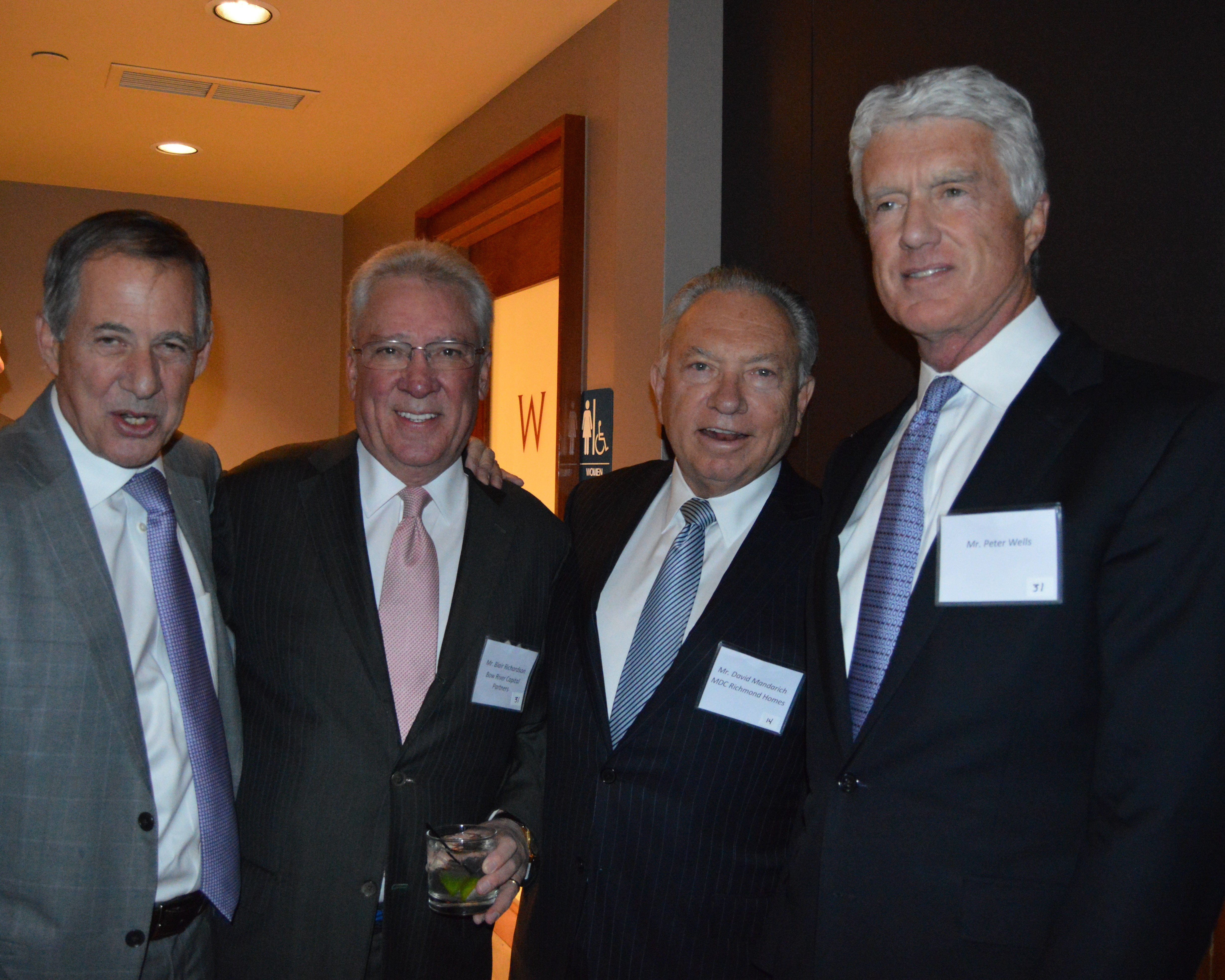 (l to r): Michael Touff, committee member Blair Richardson, David ...