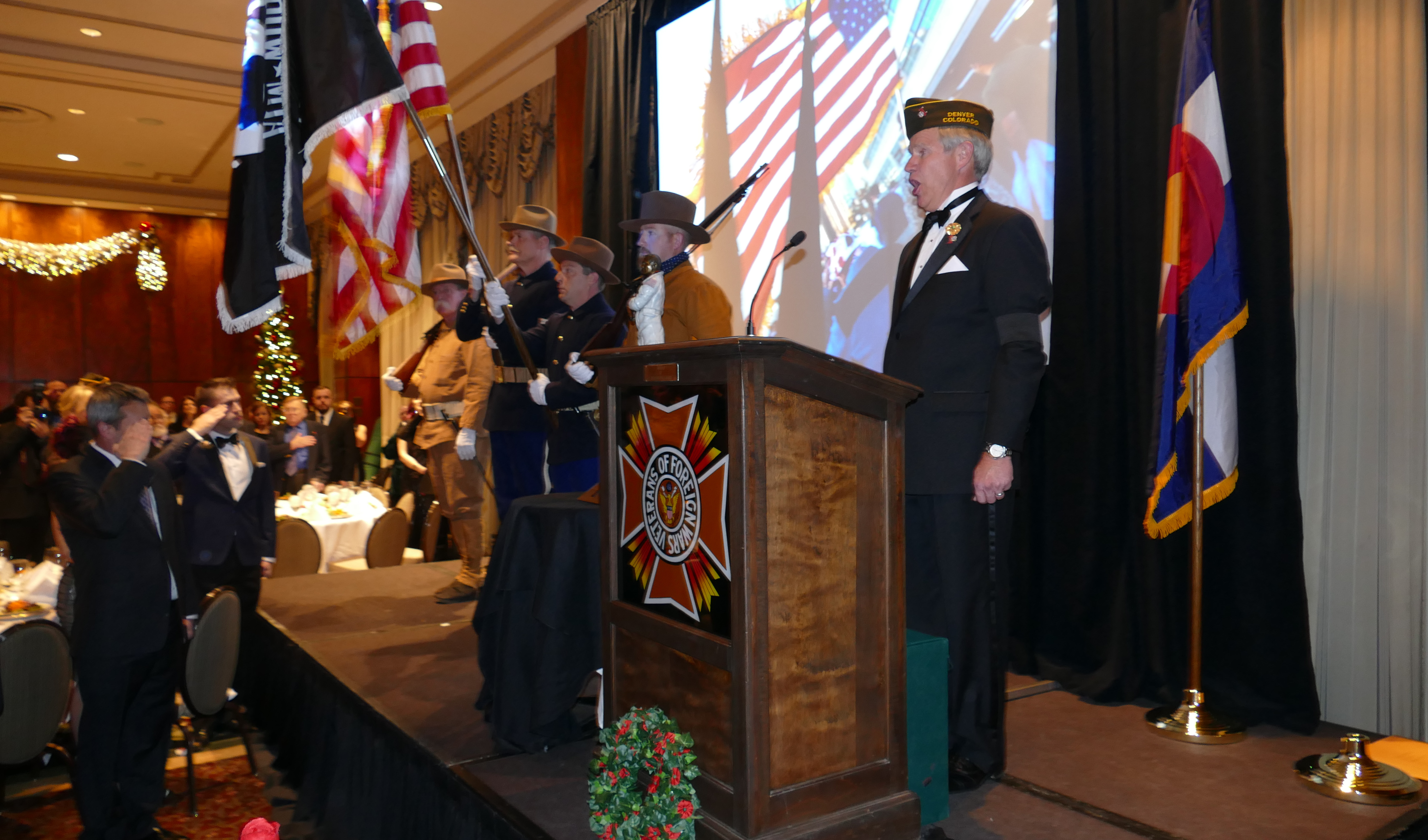 Color Guard presenting colors