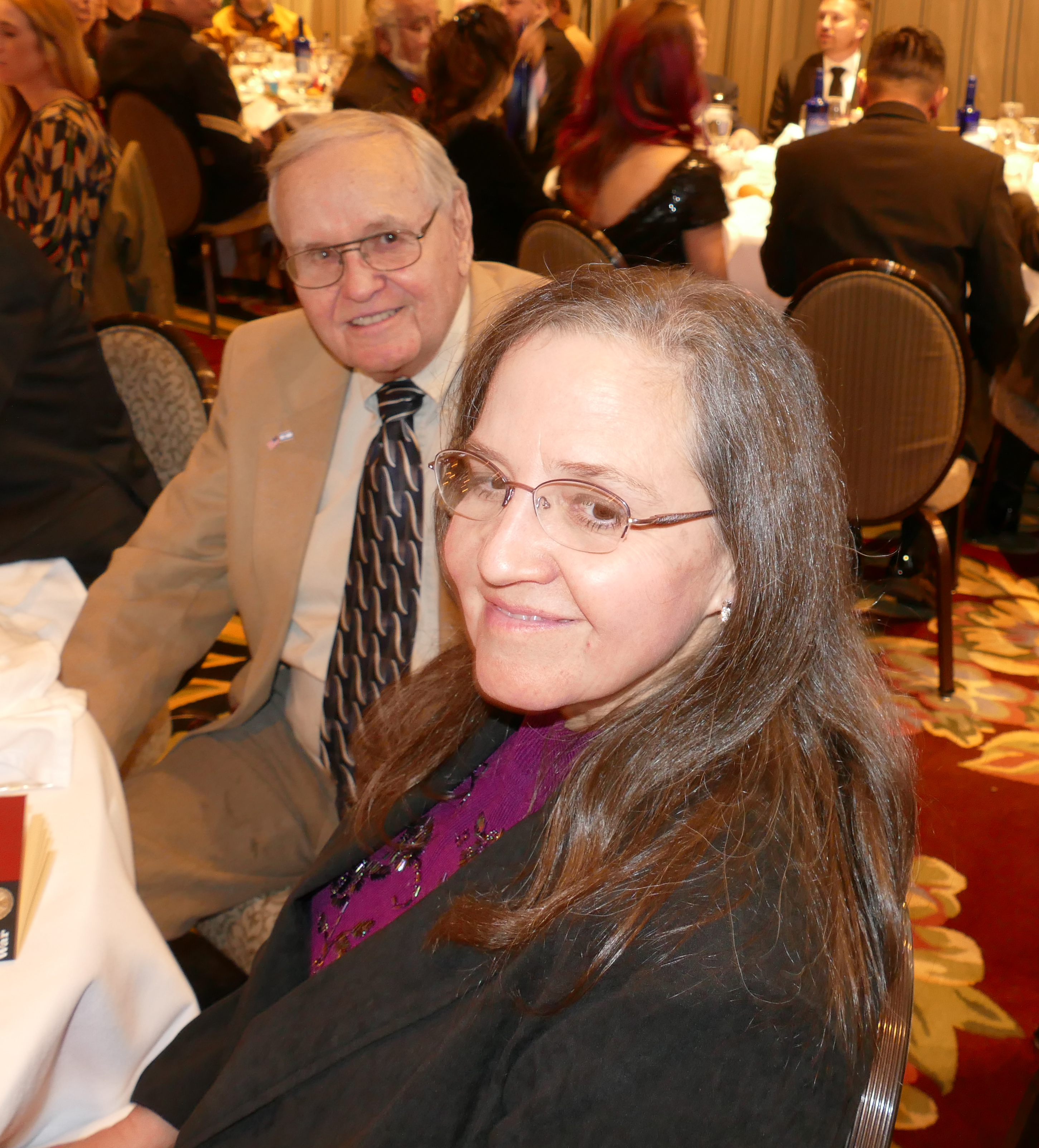 Iwo Jima veteran Don Whipple and his daughter Debbie Whipple