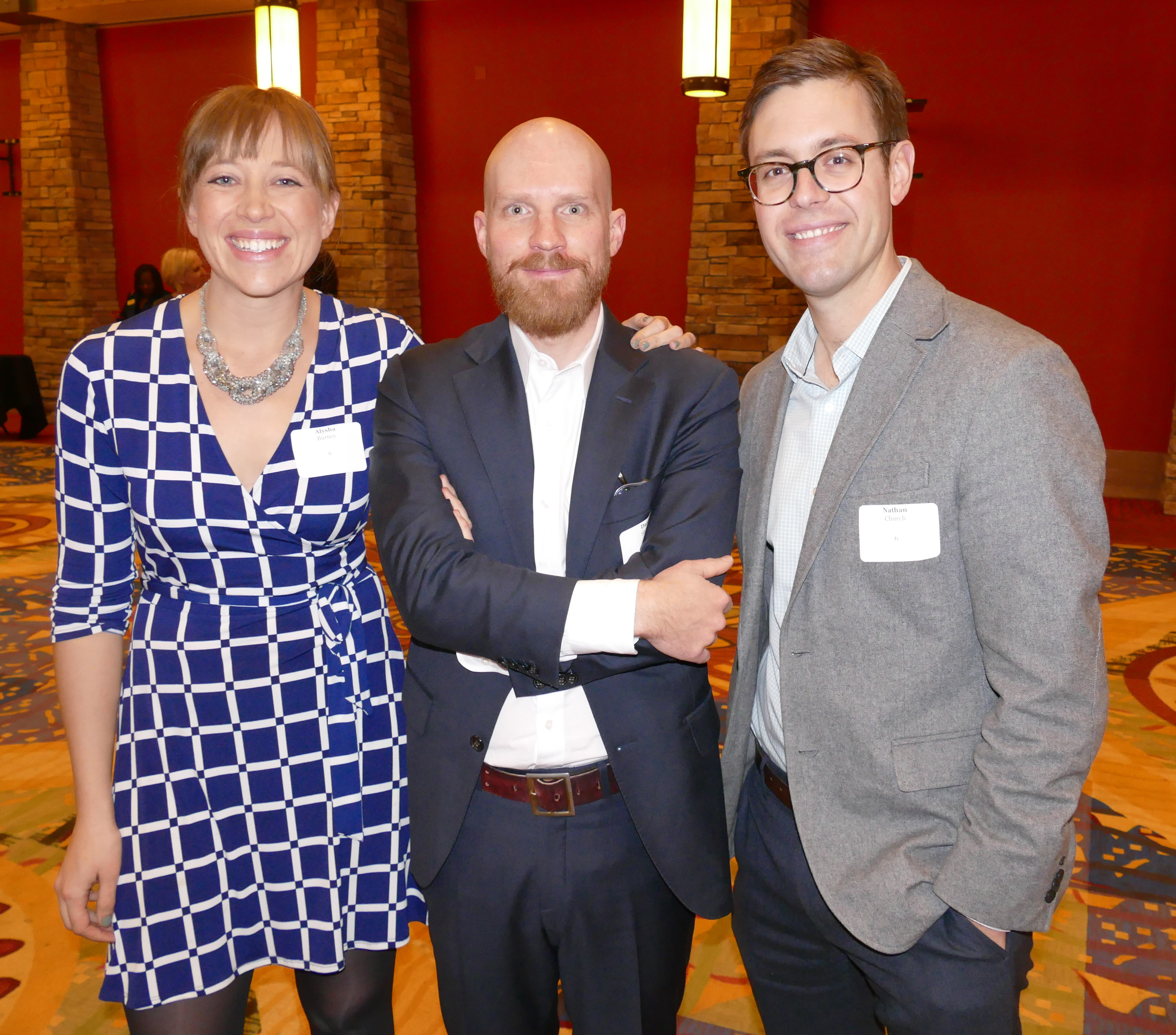 Alysha Burney, Daniel Sharkey and Nathan Church