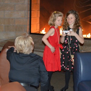 Award recipient Adam Agron (second from left), with family members