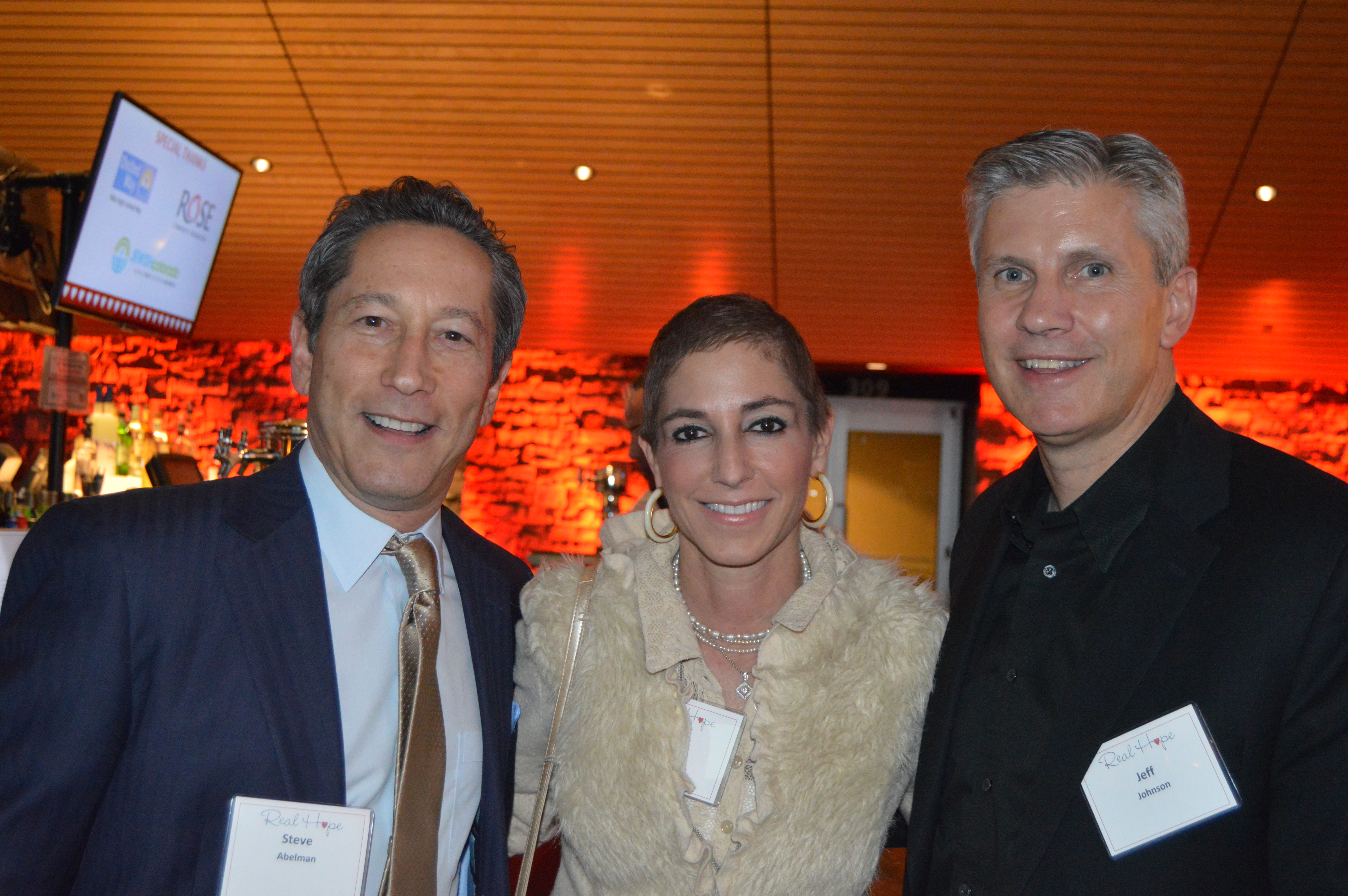 (l to r): Steve Abelman, Sherri Goldstein and Jeff Johnson