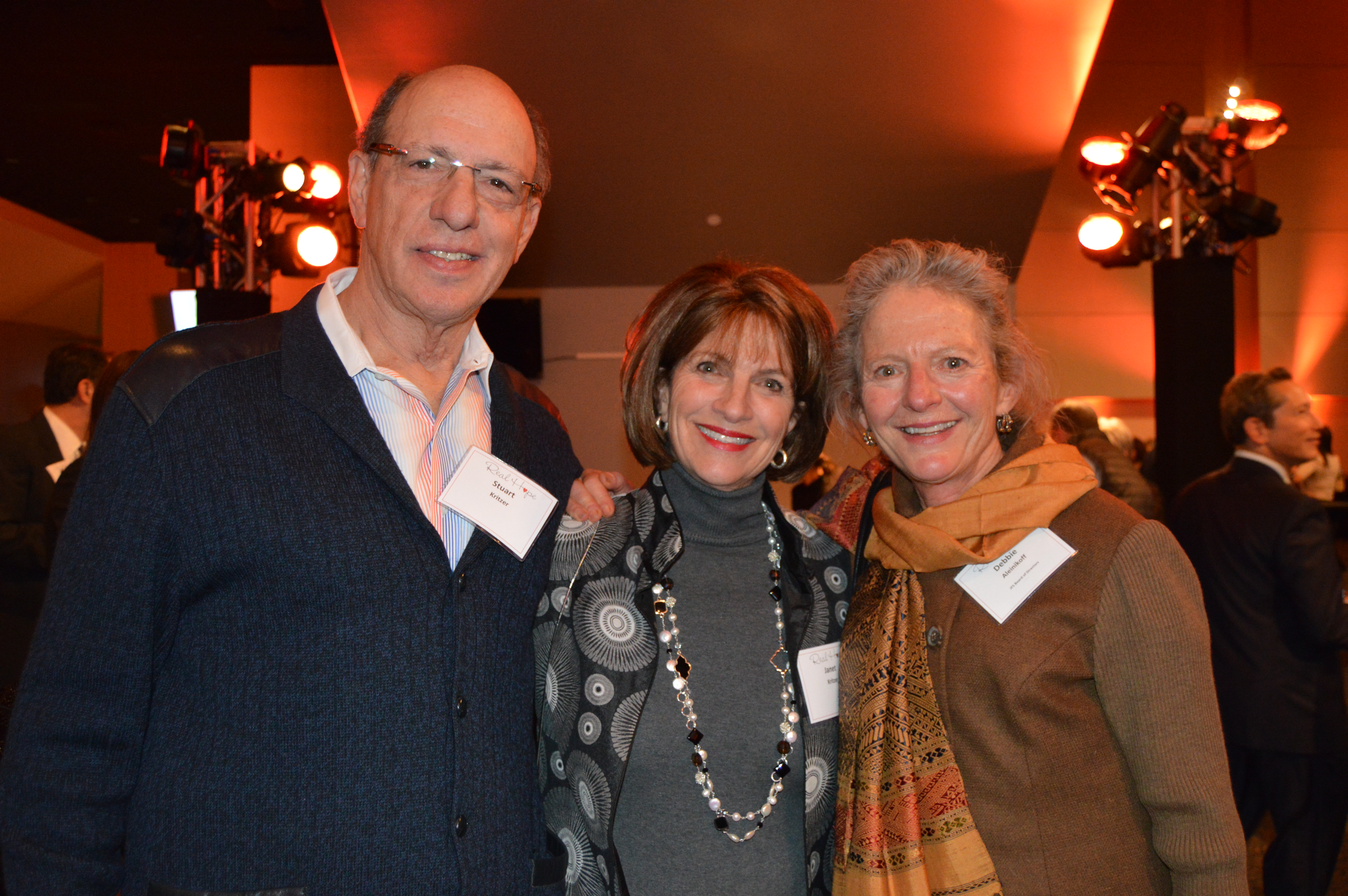 Stuart and Janet Kritzer, with Debbie Aleinikoff
