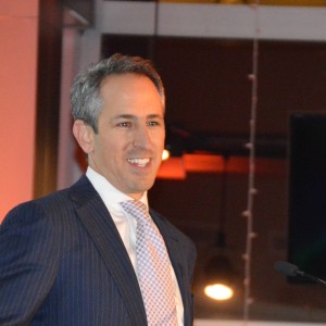 Adam Agron took time to applaud his wife, family and friends.