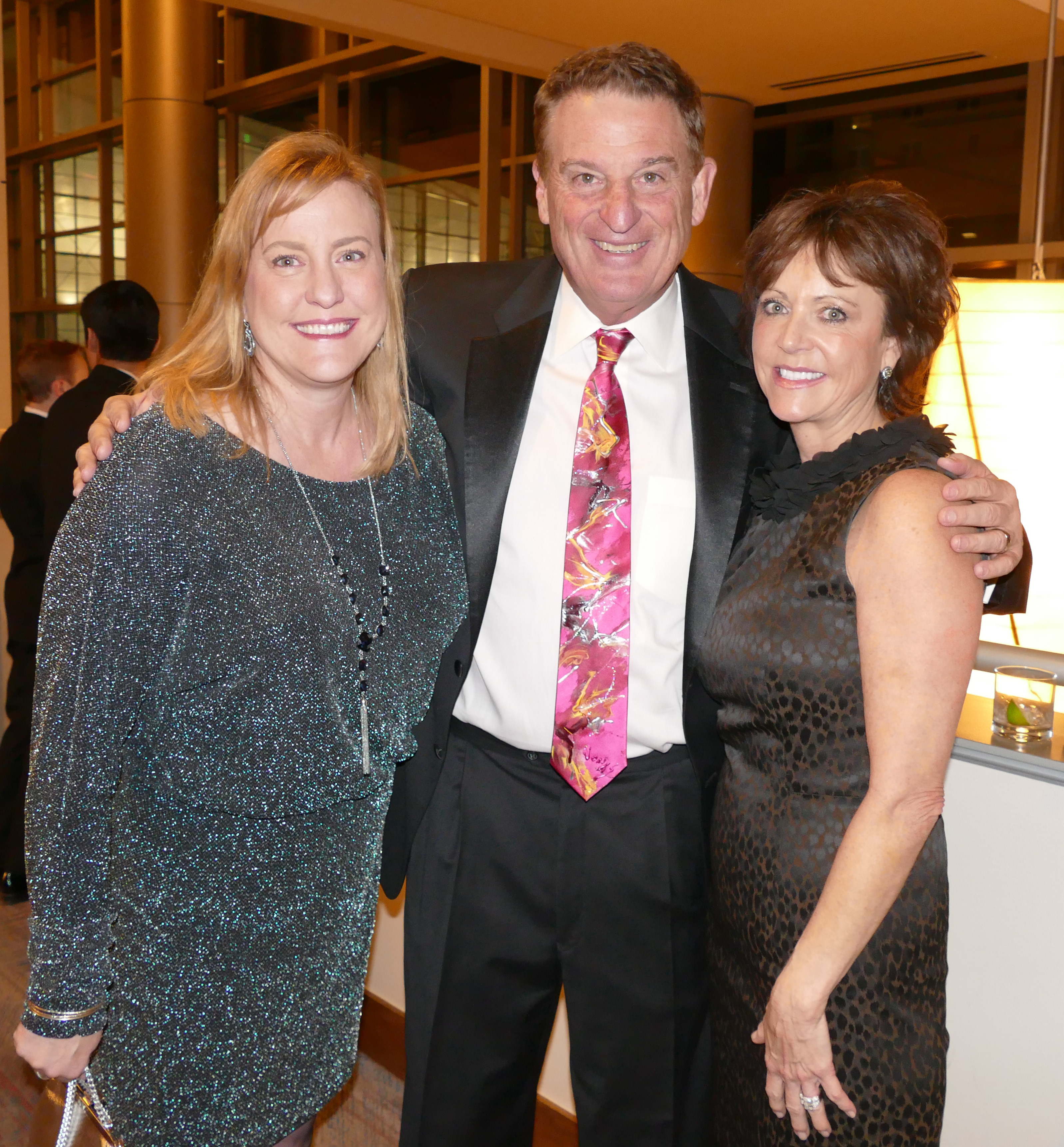 Lori Fox, left, Tim Schultz and Debbie Jessup