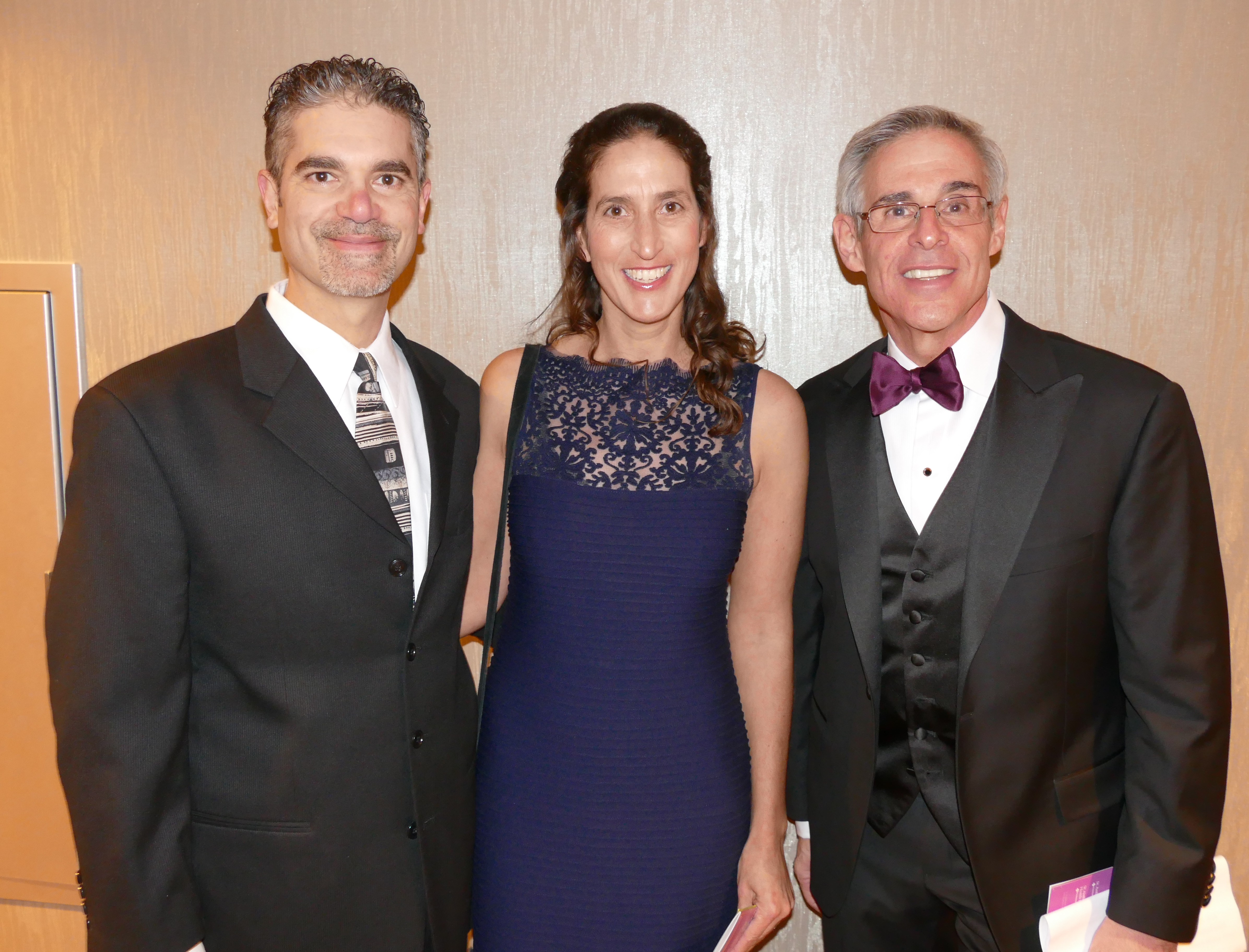 Zev Ancel, left, physician Co-Chair Dr. Paula Dennen and Jeff Brickman