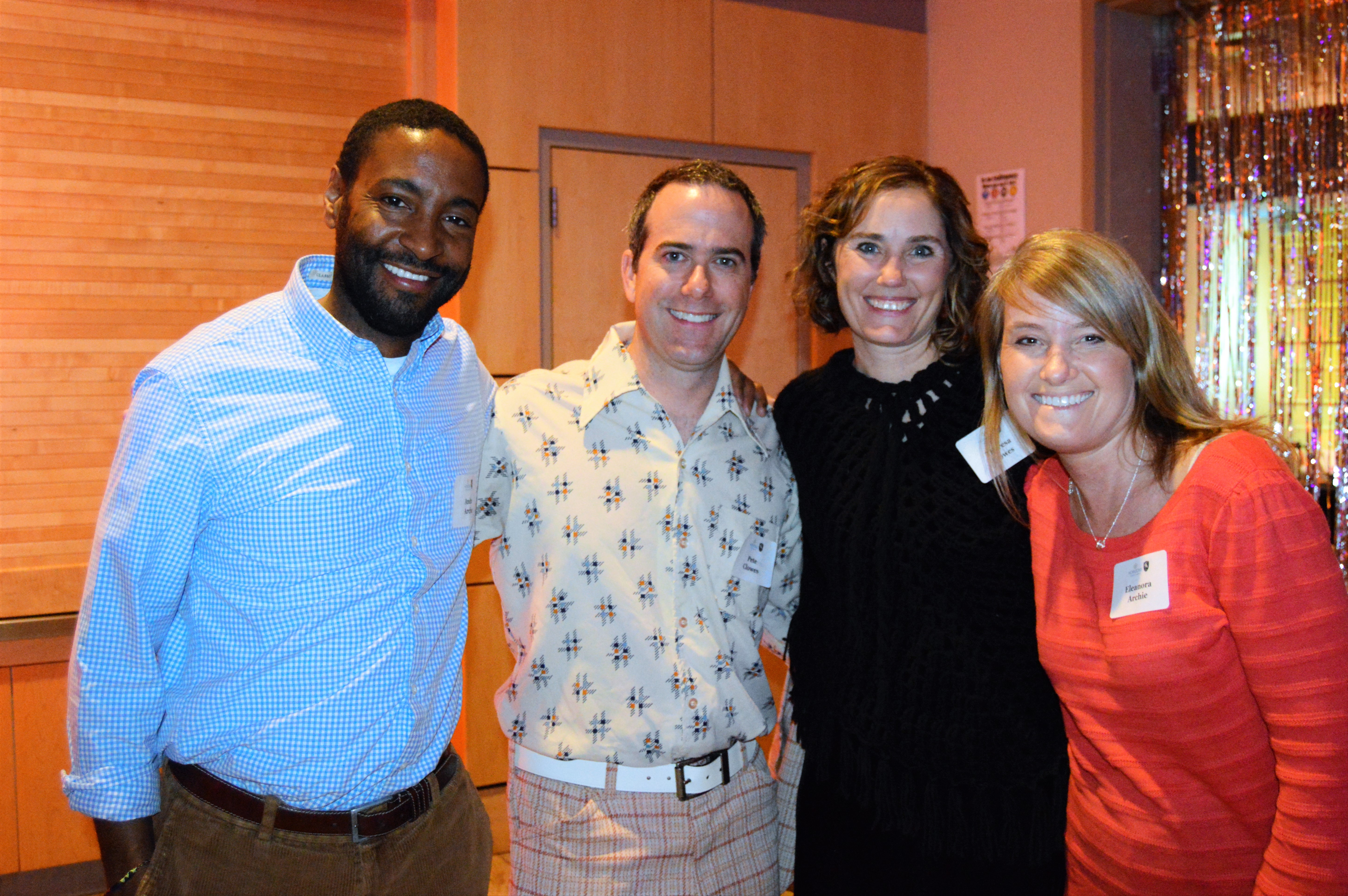 (l to r): Andre Archie, Pete and Theresa Clowes, and Eleanora Archie