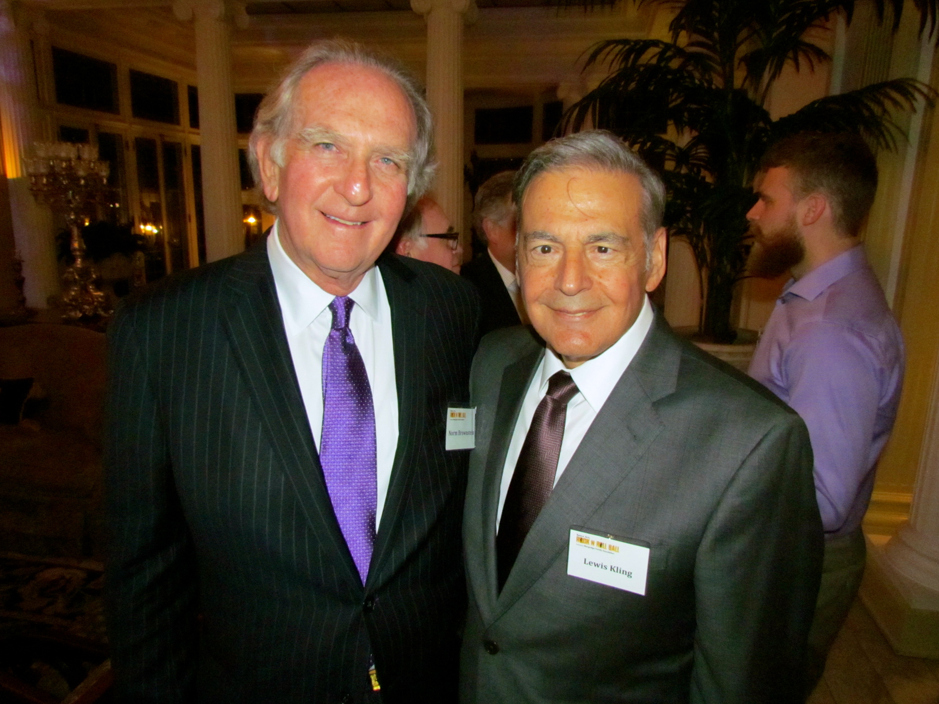 (l-r) Norm Brownstein, board member, with Lewis Kling, board member and ...