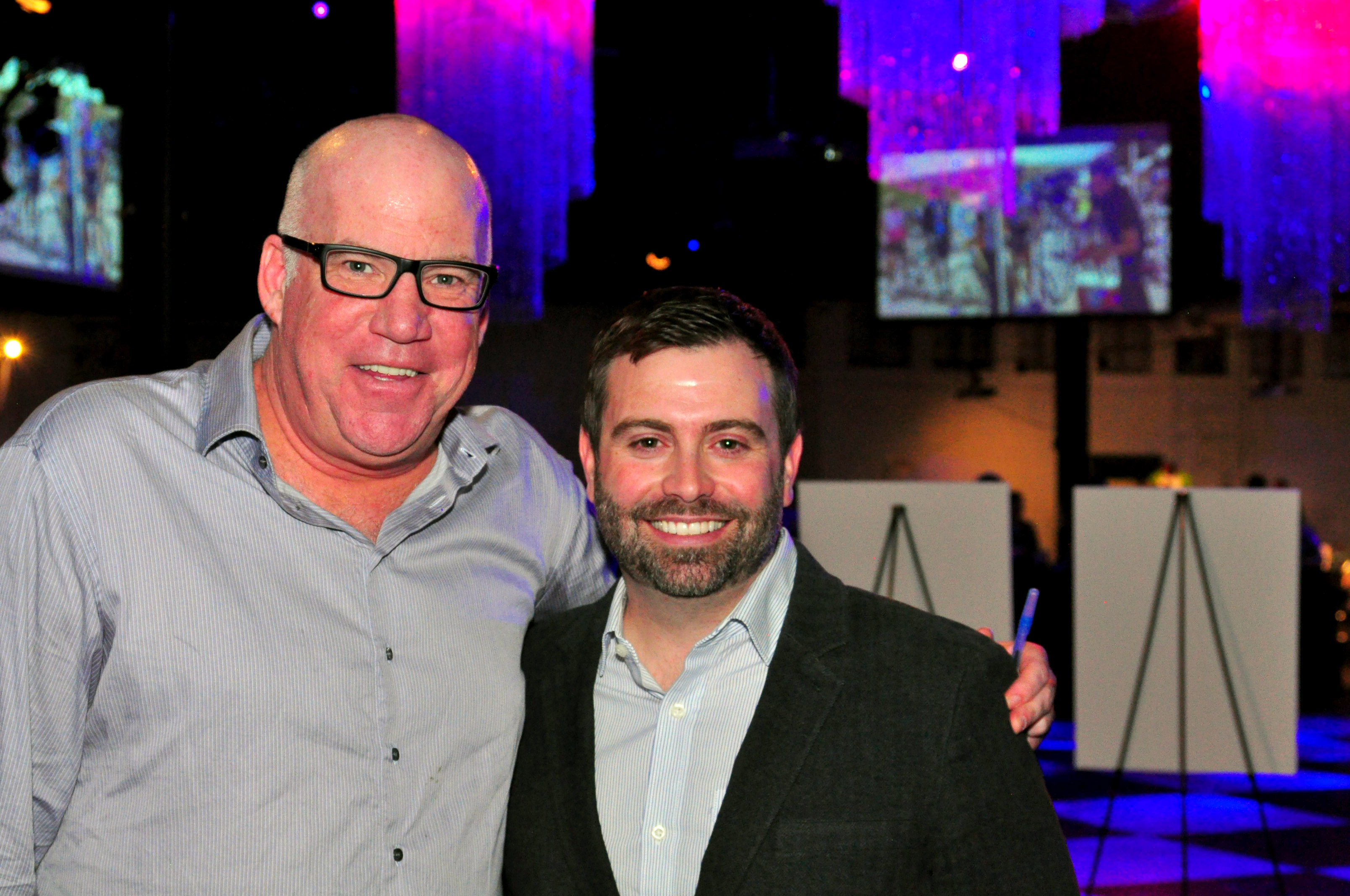 Emcee Dave Towle, Ride the Rockies Director Chandler Smith