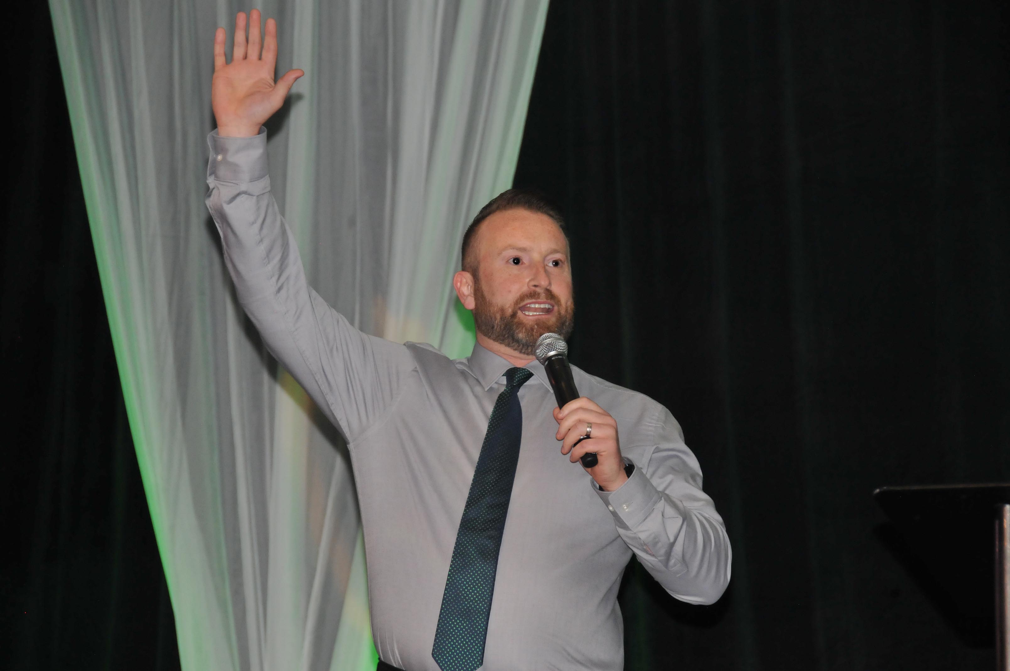 Brian Harper of Kaiser Permanente entertained guests with a humor exercise