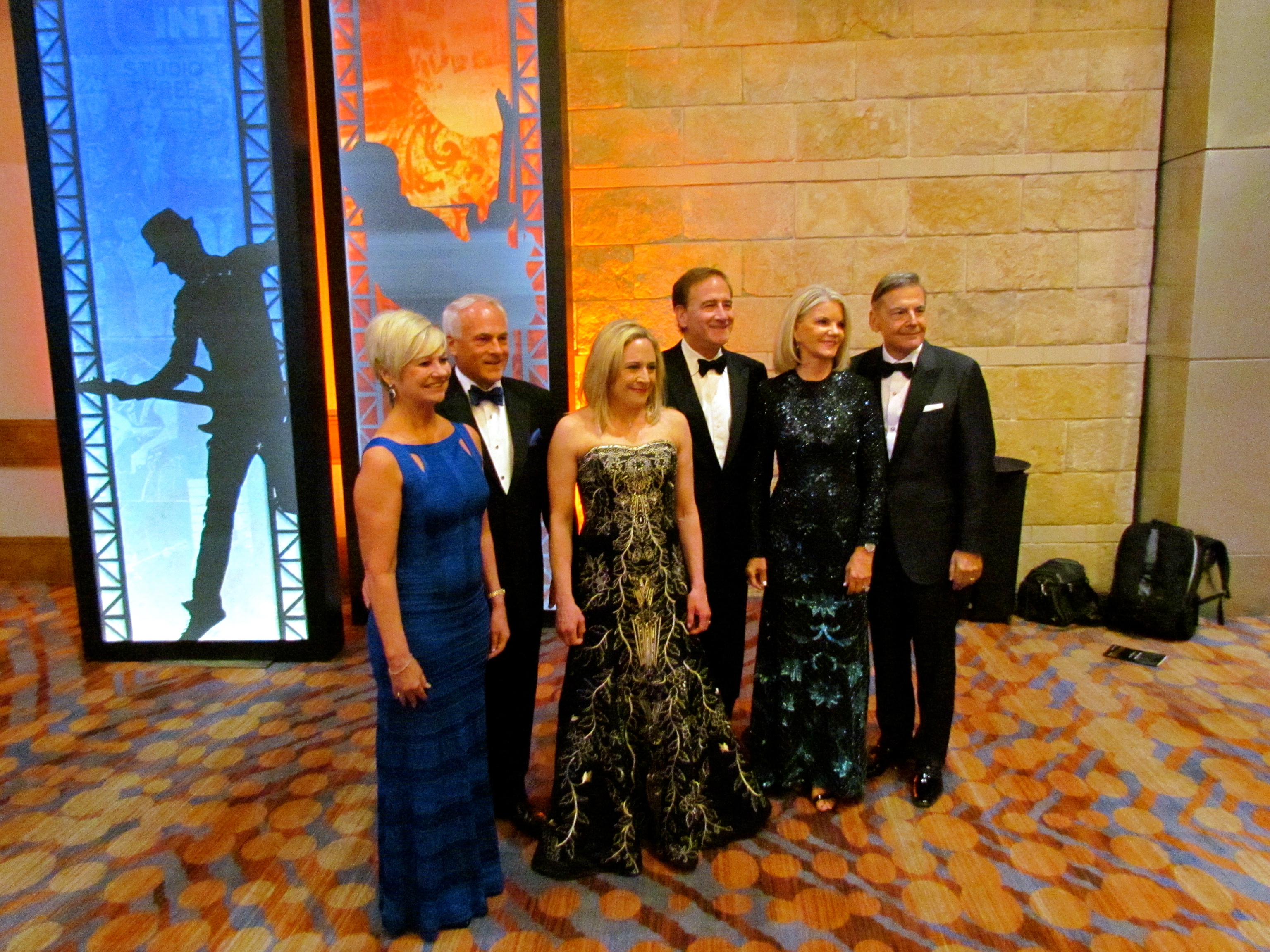 (l-r) Janie & David Eves, Libby Anschutz, Michael Salem, Rebecca ...