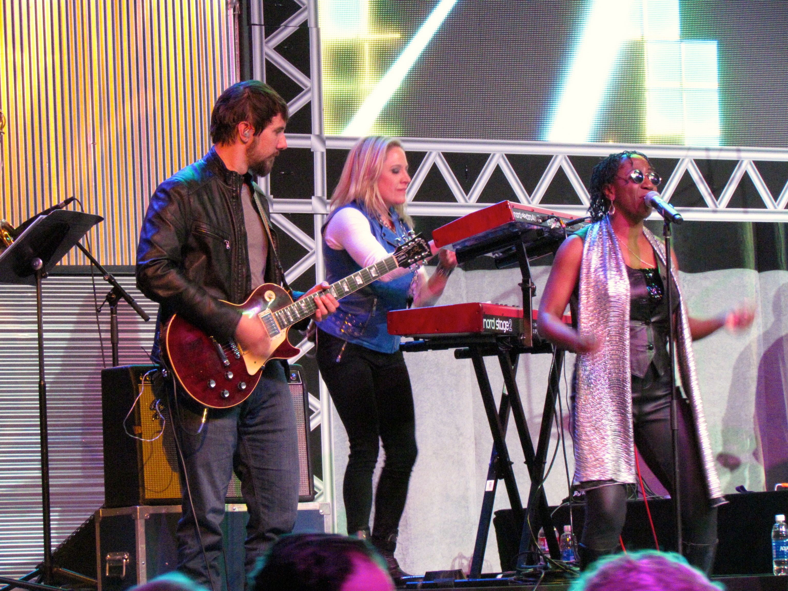 Libby Anschutz performing with Tracksuit Wedding