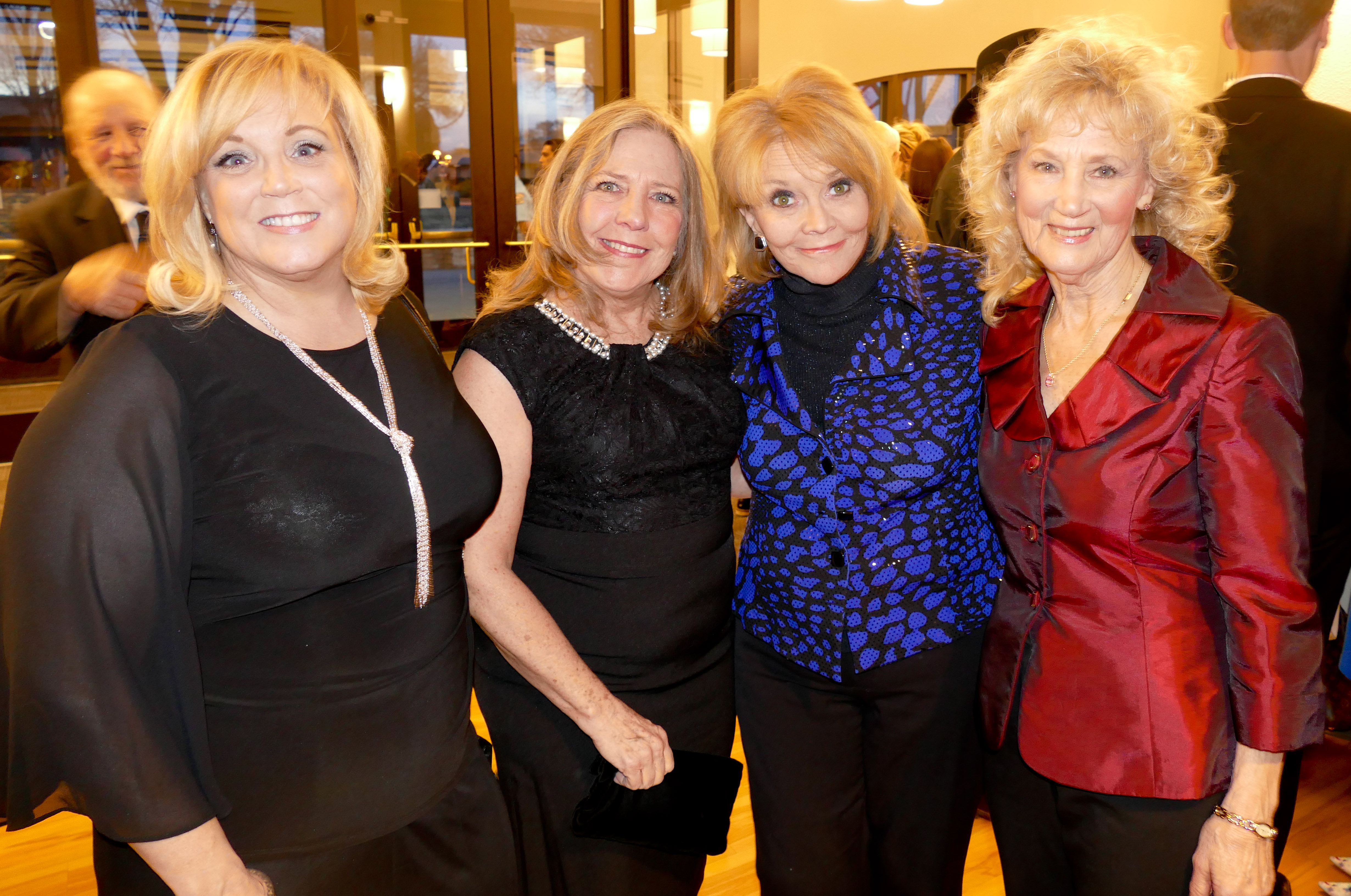 Ashley Valdez, left, board member Pam Patterson, 2010 inductee and ...