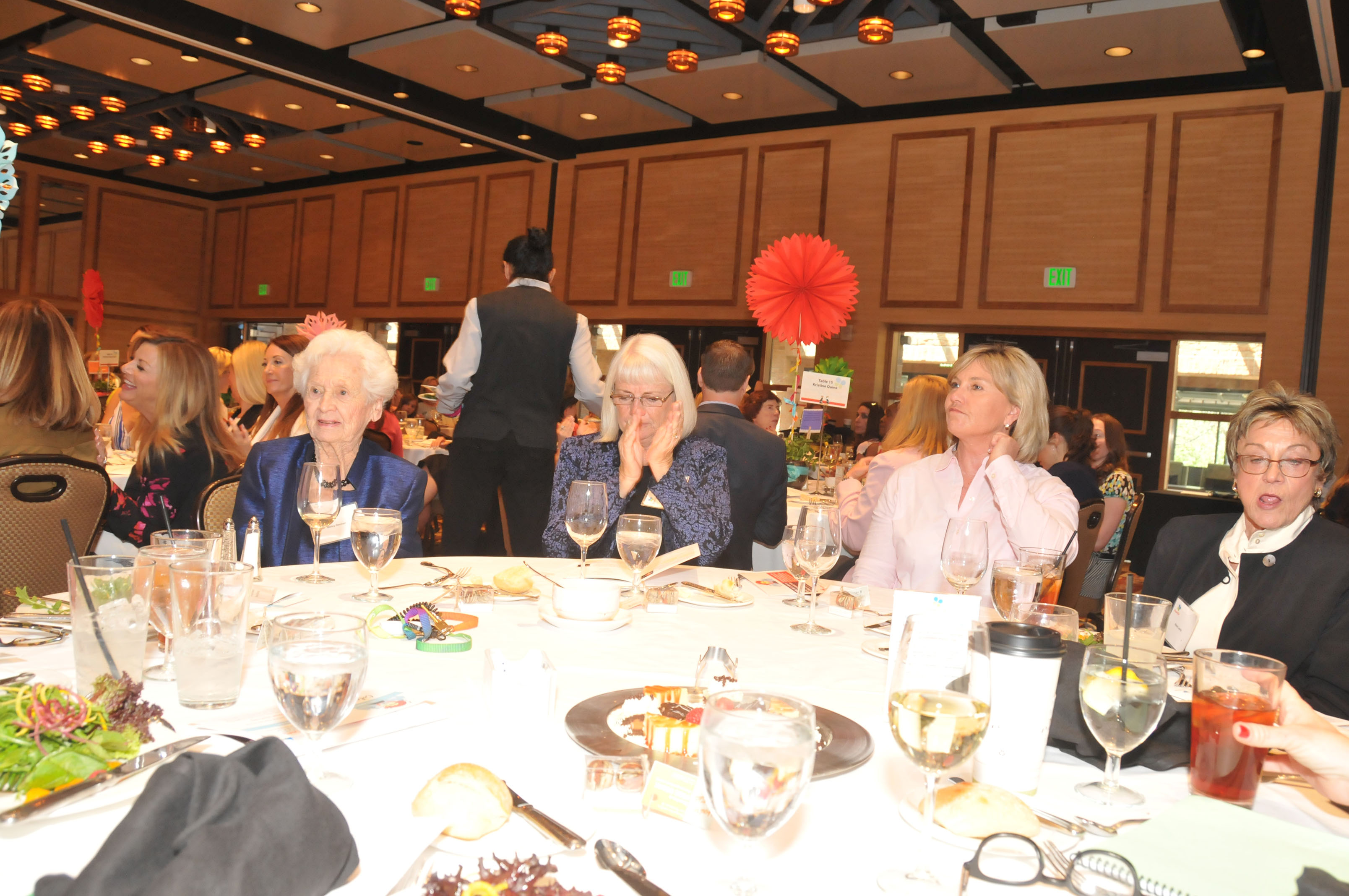 Guests enjoy the luncheon