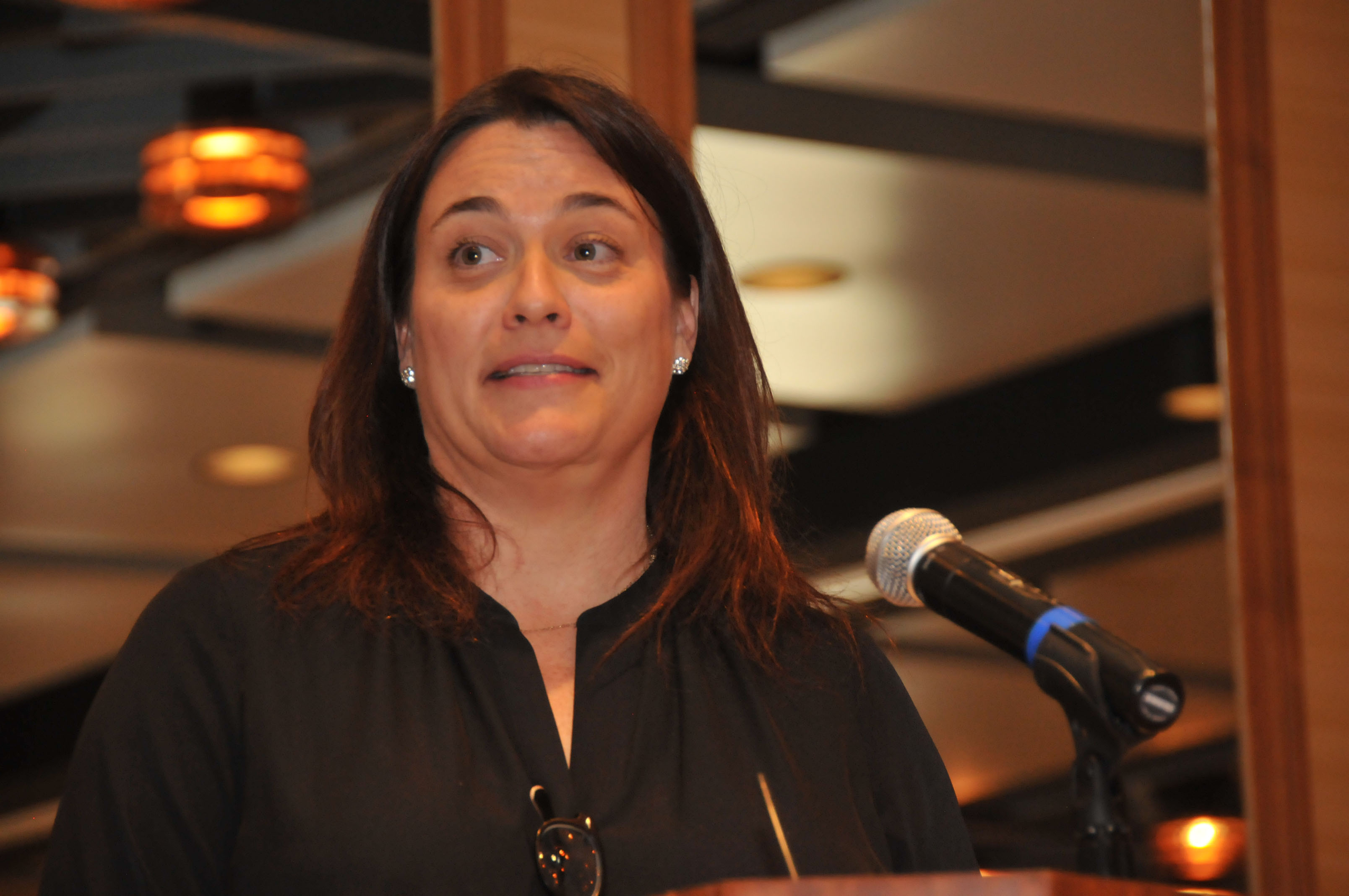 Meredith Walker entertained the crowd