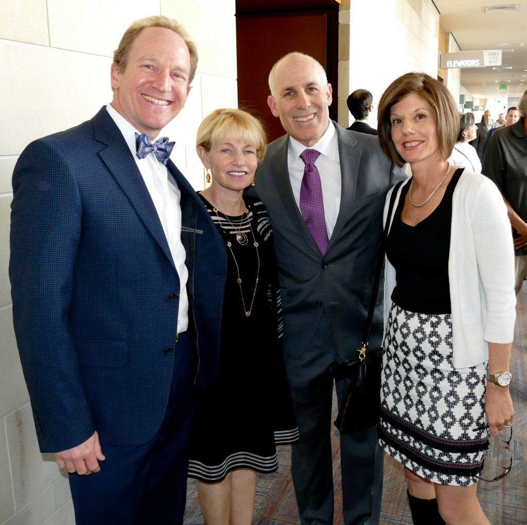 Carolin Topelson, left, Meyer and Geri Saltzman and Philip Sneed