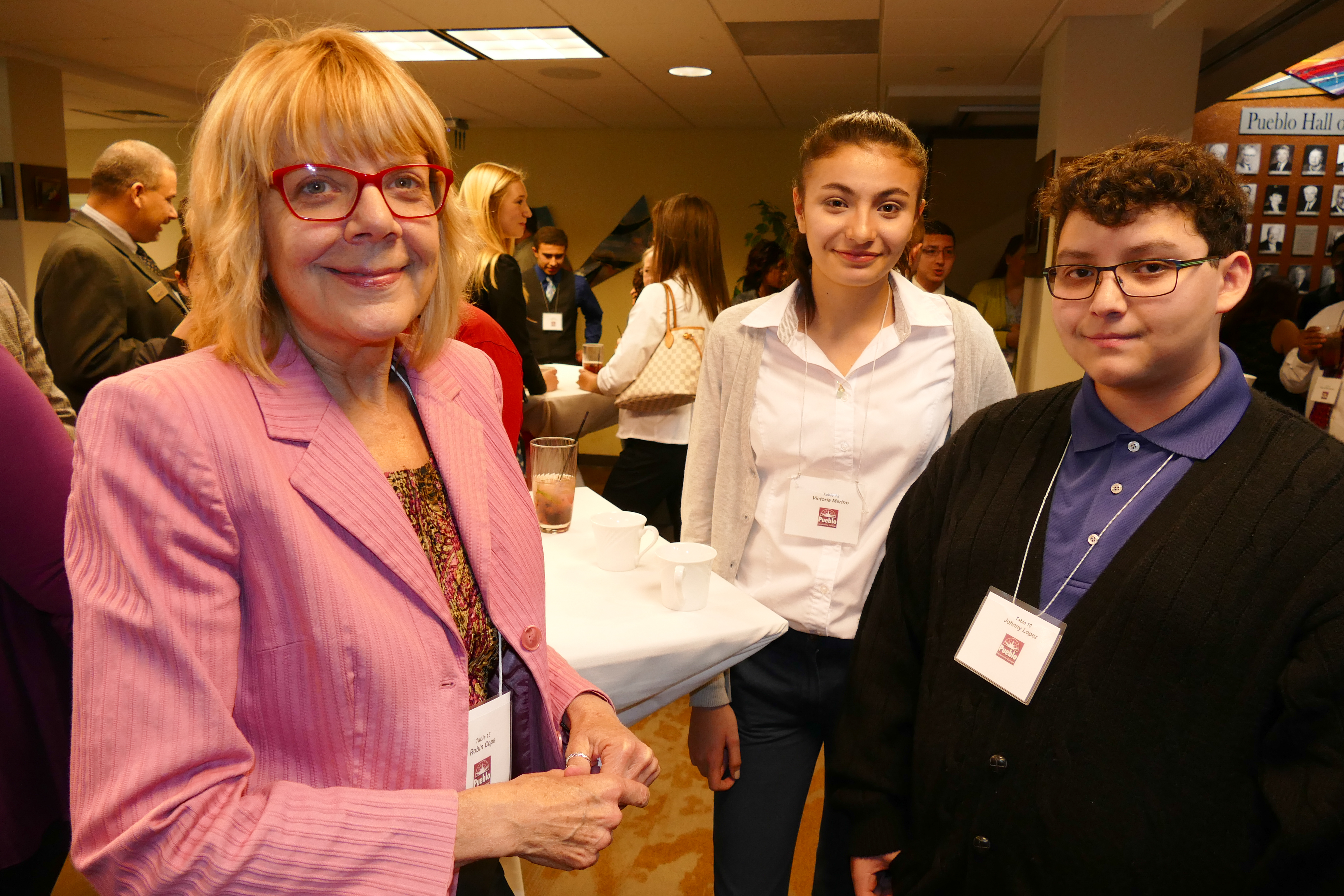 Robin Cope, left, Victoria Merino, Johnny Lopez