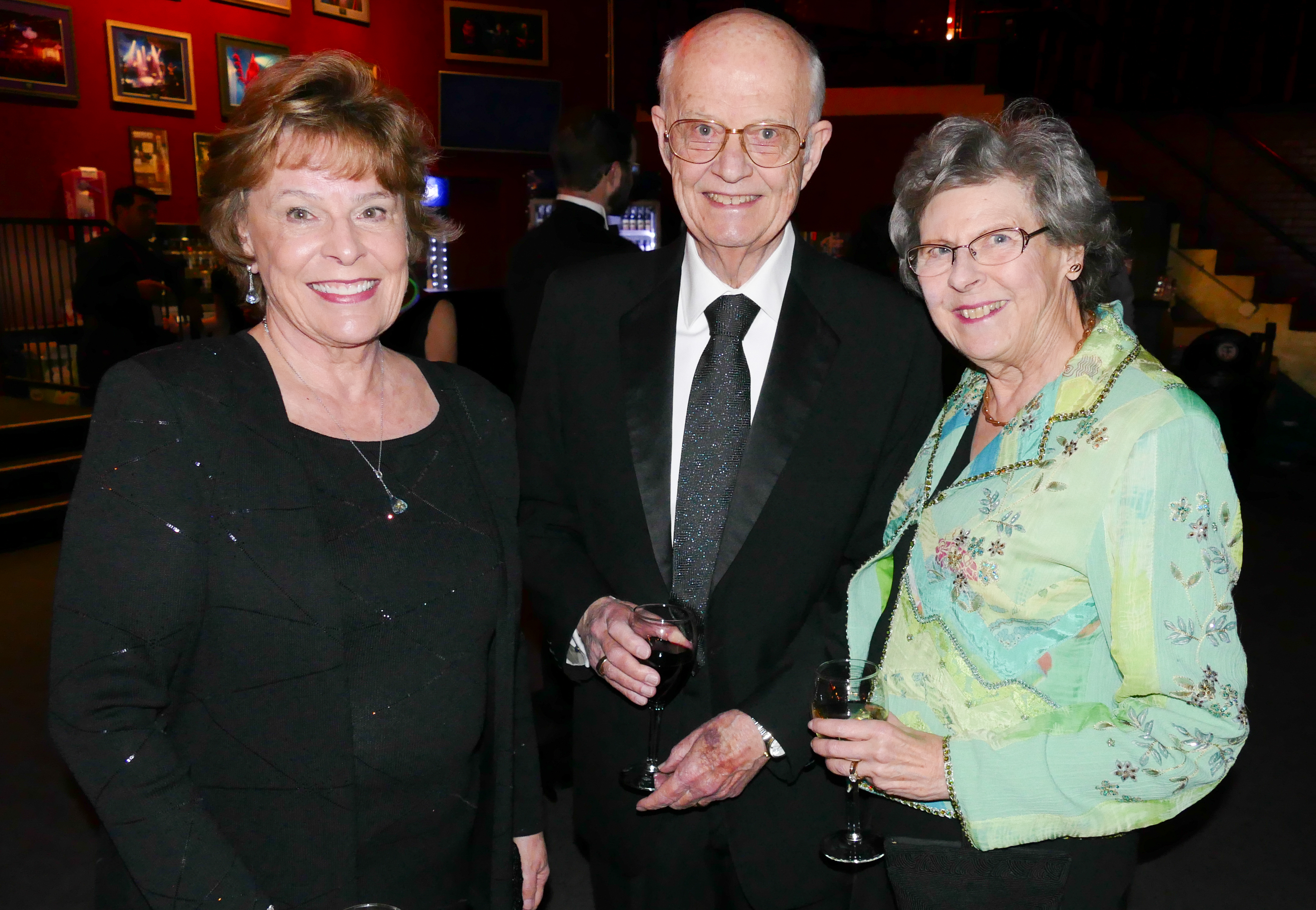 Nancy Cochran, left, Bill and Ann Stolfus