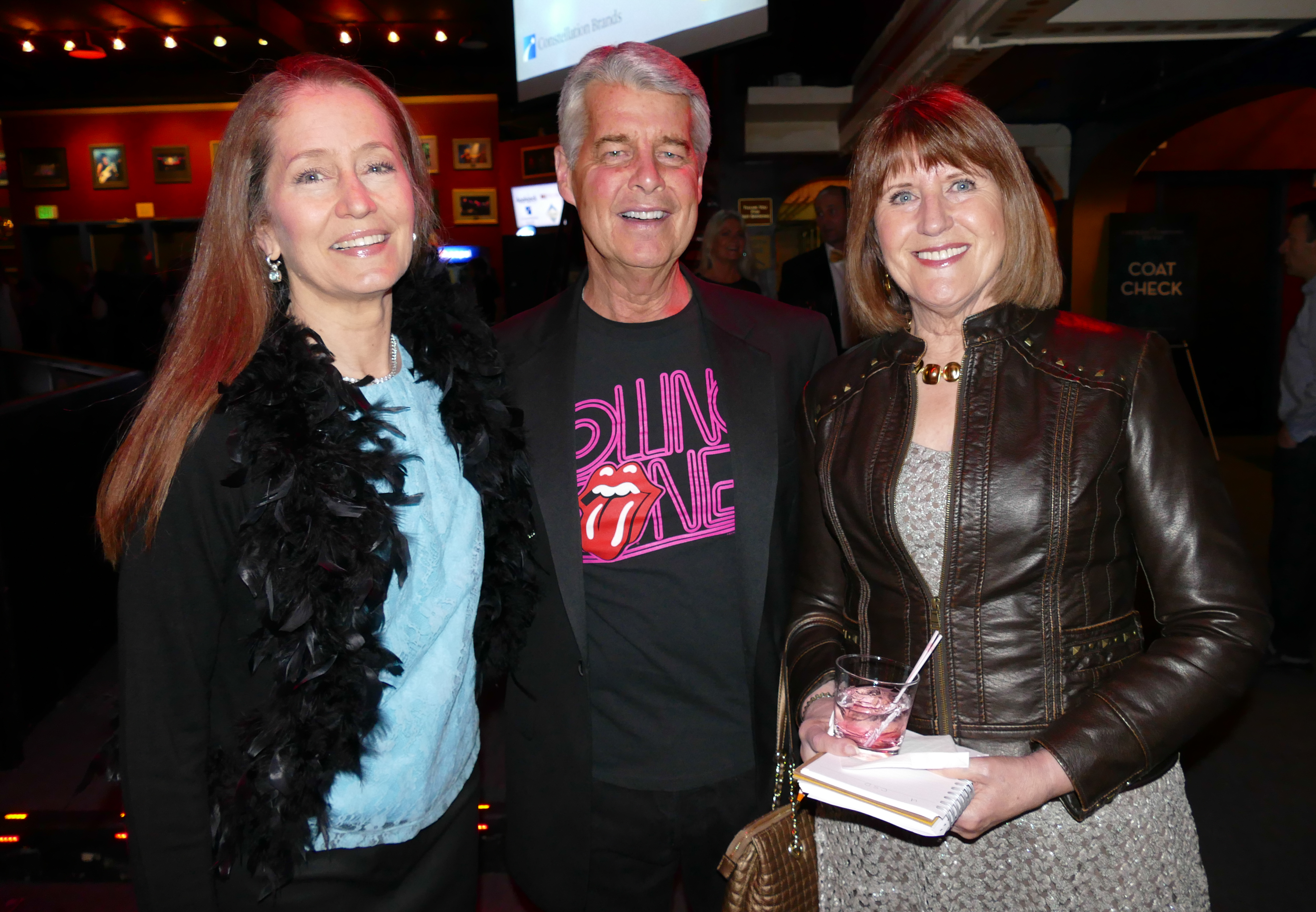Barbara and Ed Greene, left, with Joanne Davidson