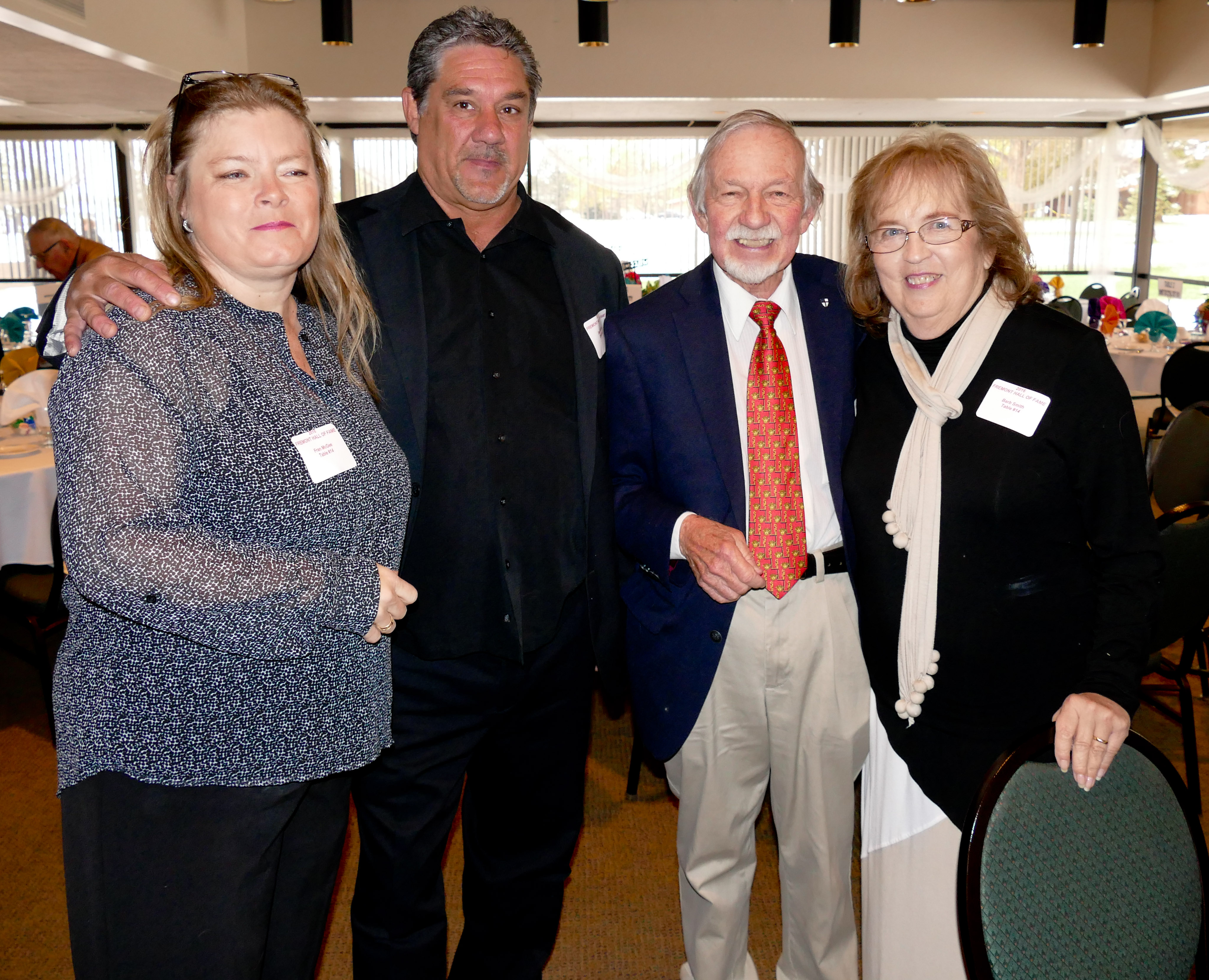 Fran and Sean McGee, left, with Jim Maxon and Barb Smith