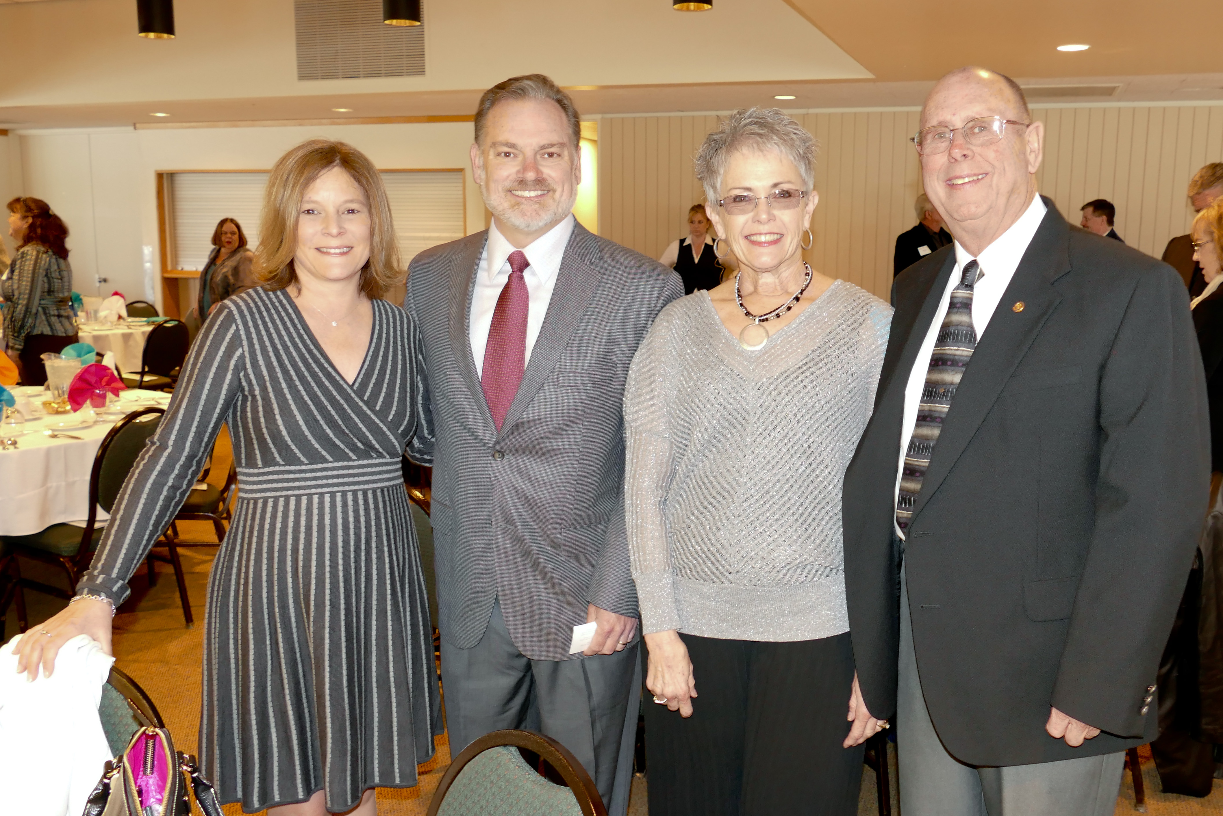 Diane and Larry Oddo, left, with Deb and Leon Turman