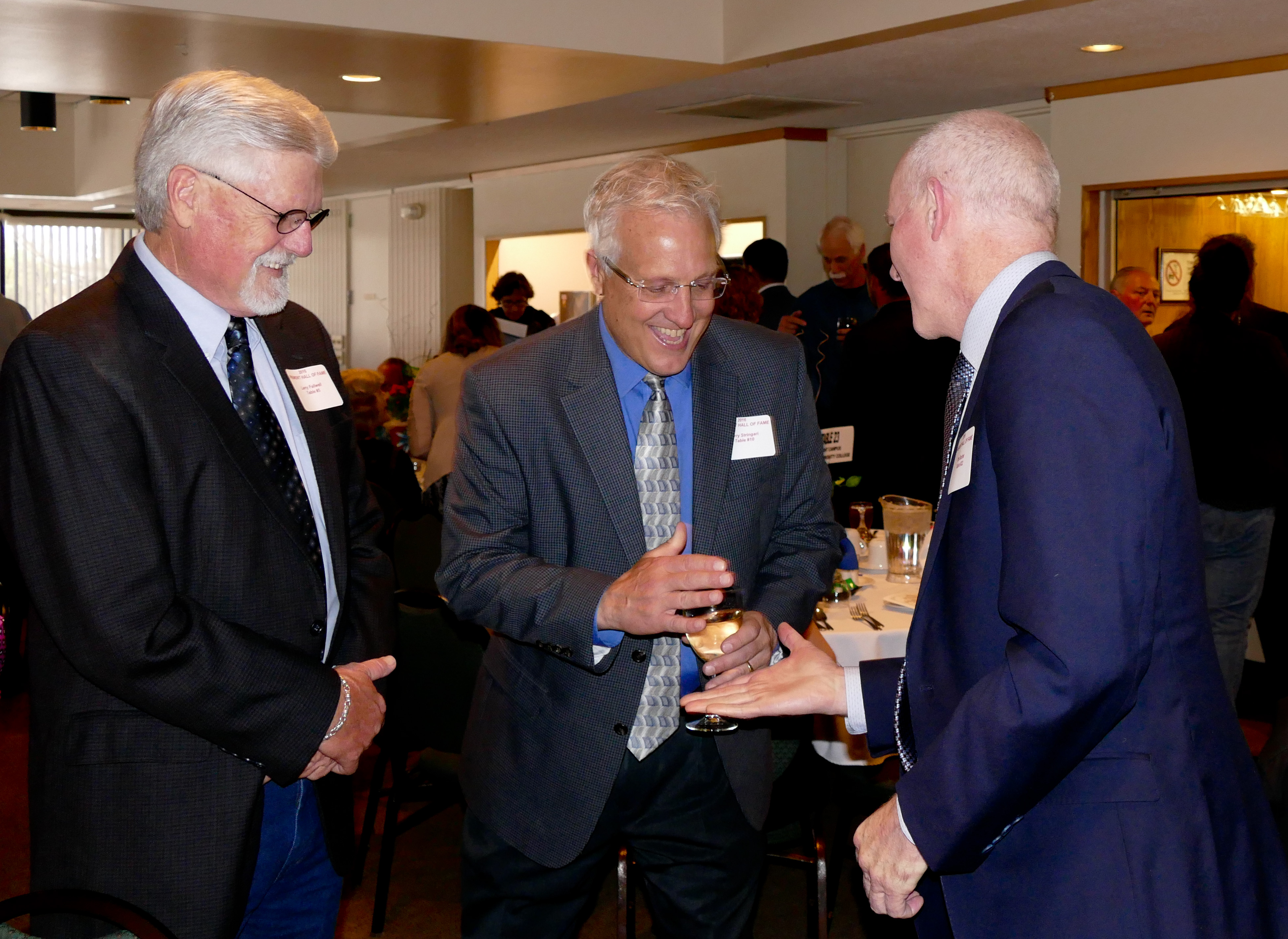 Larry Fallwell, left, Larry Stringari and Tim Baxter