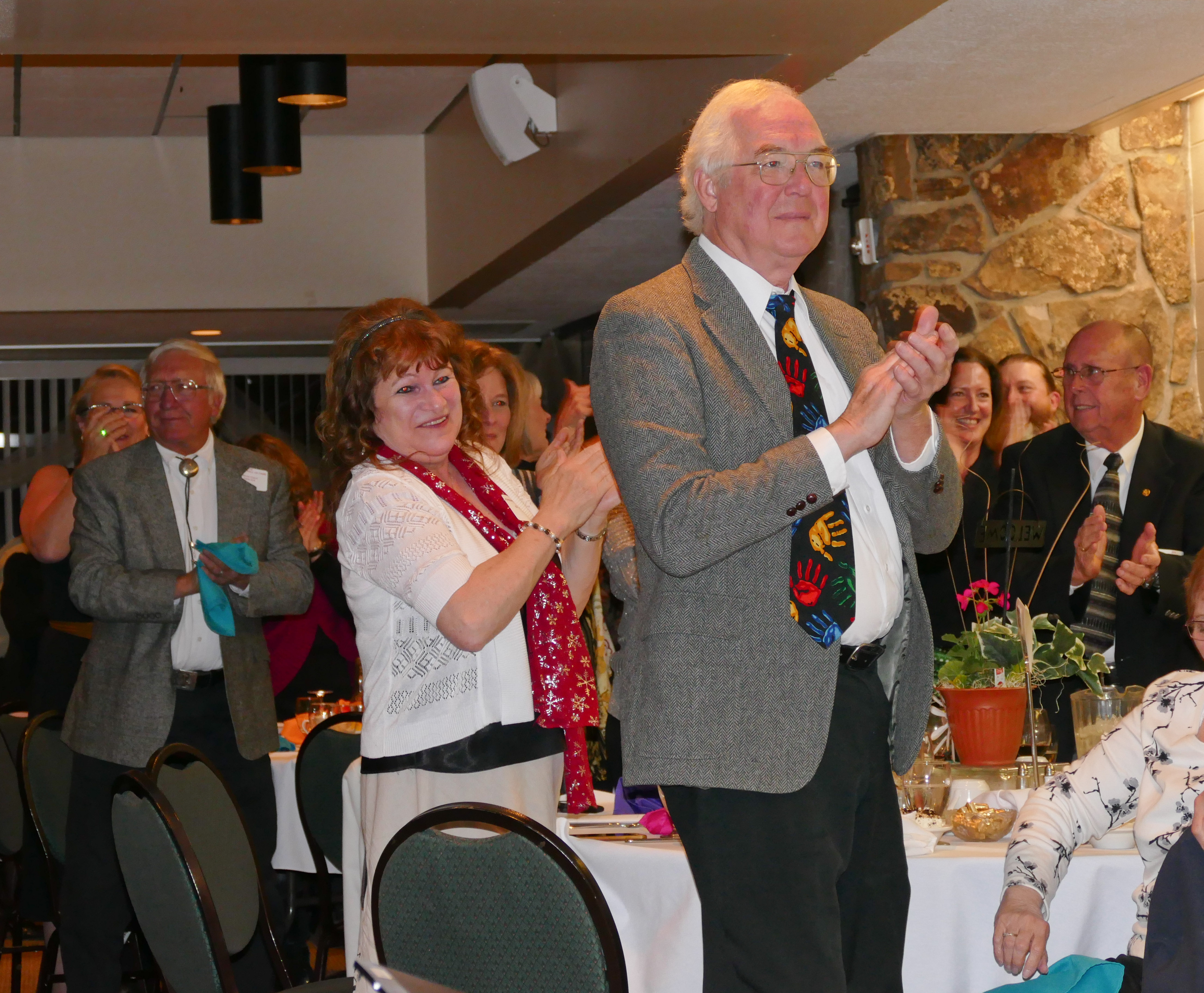 Friends, family members and supporters of Larry Oddo give him a ...