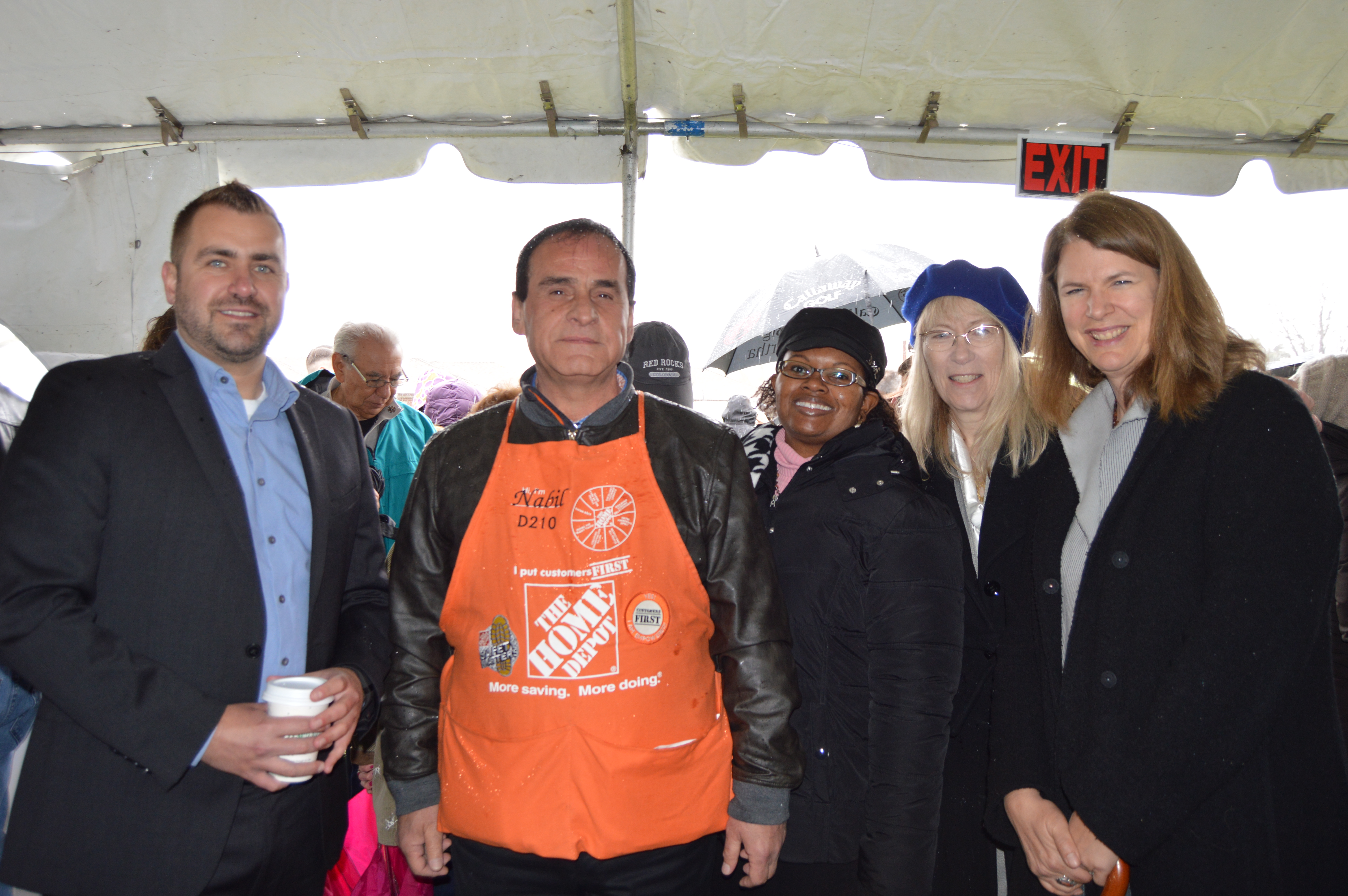 (l to r): Paul Bunyard, Nabil Karkamaz, Yvette Craddock, Joyce Alms ...