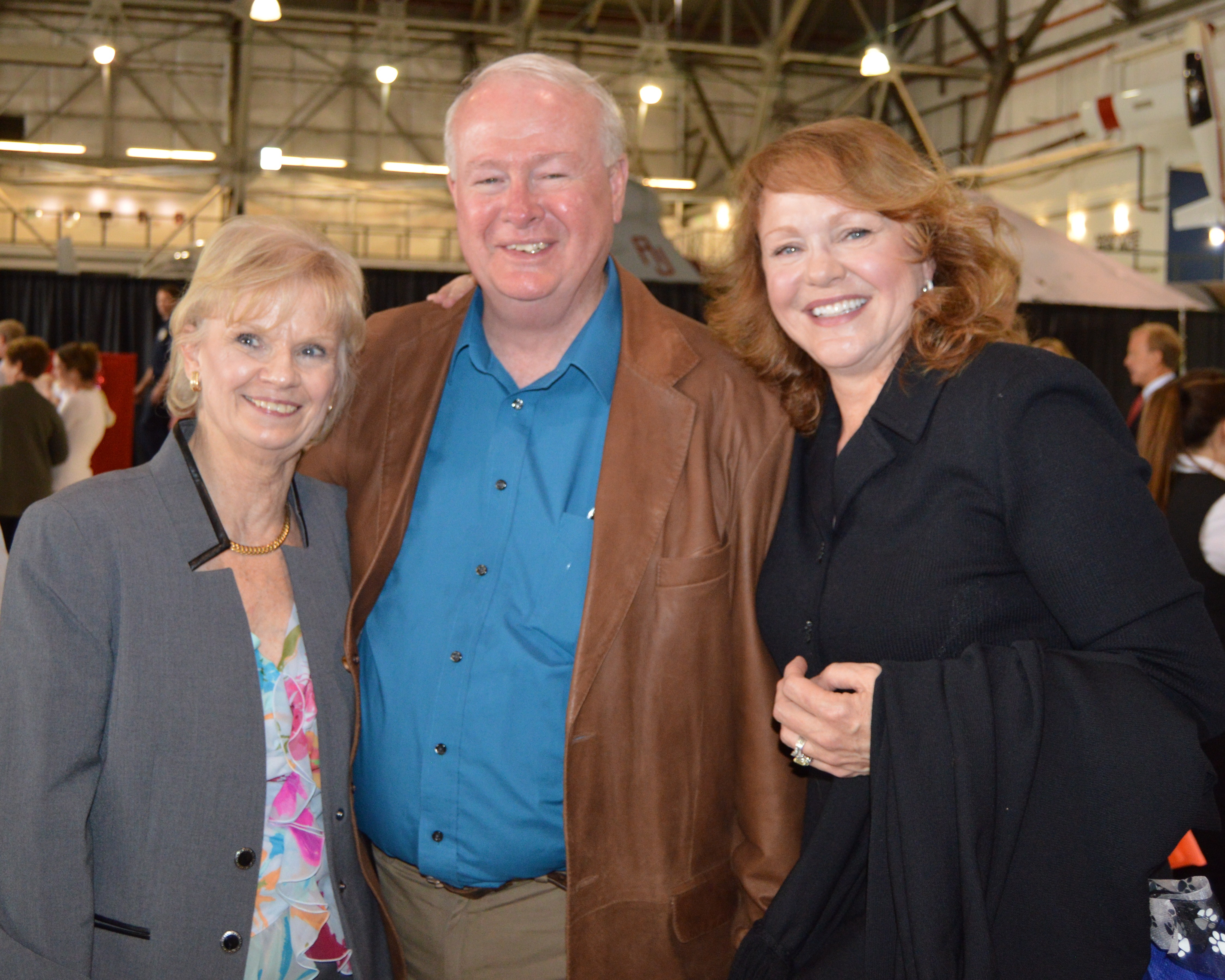 Event chair Lyn Schaffer (left), with Marilee Doud and her brother Mark ...