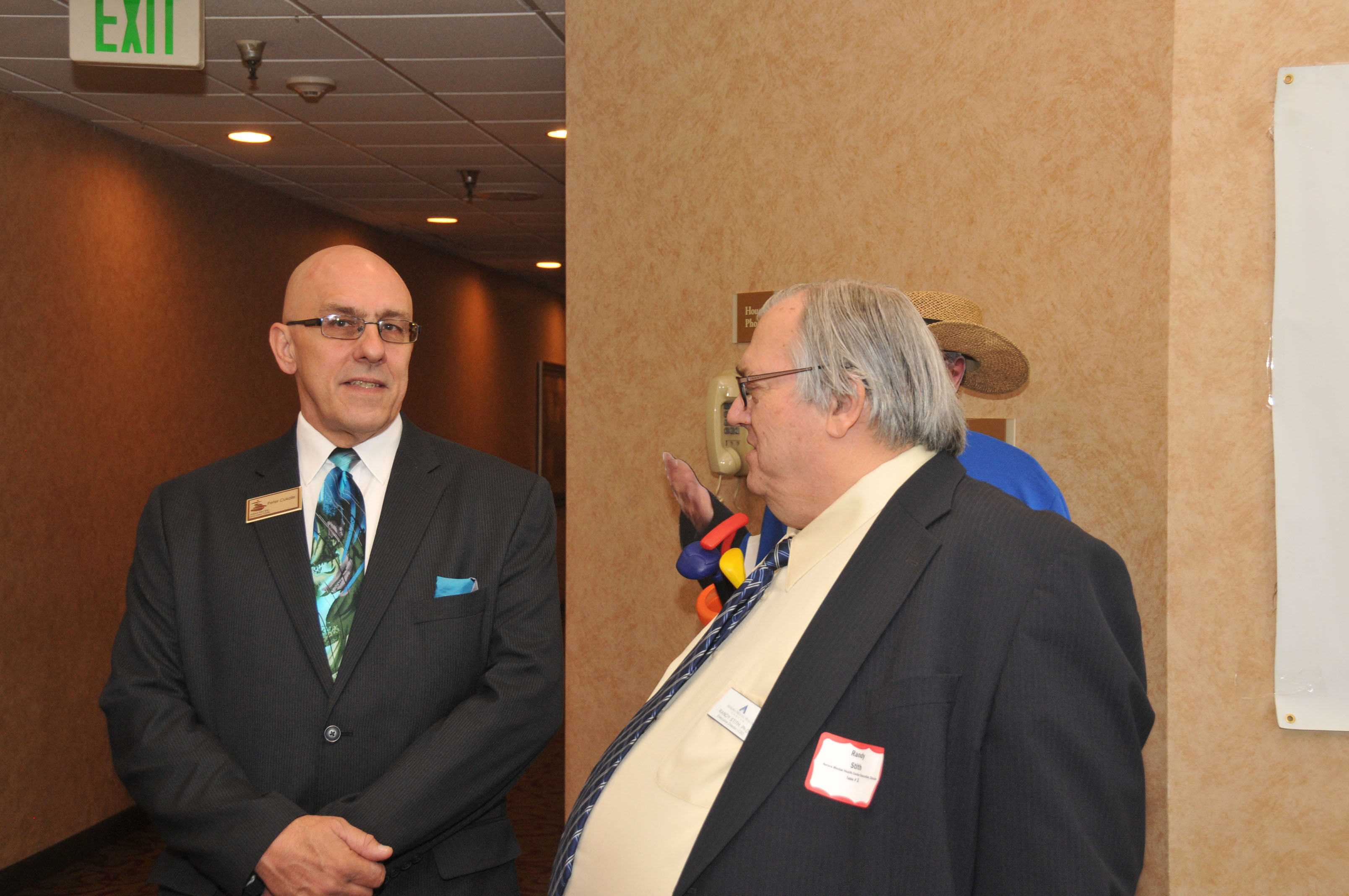 Board member Peter Cukale, AUMHC CEO Randy Stith