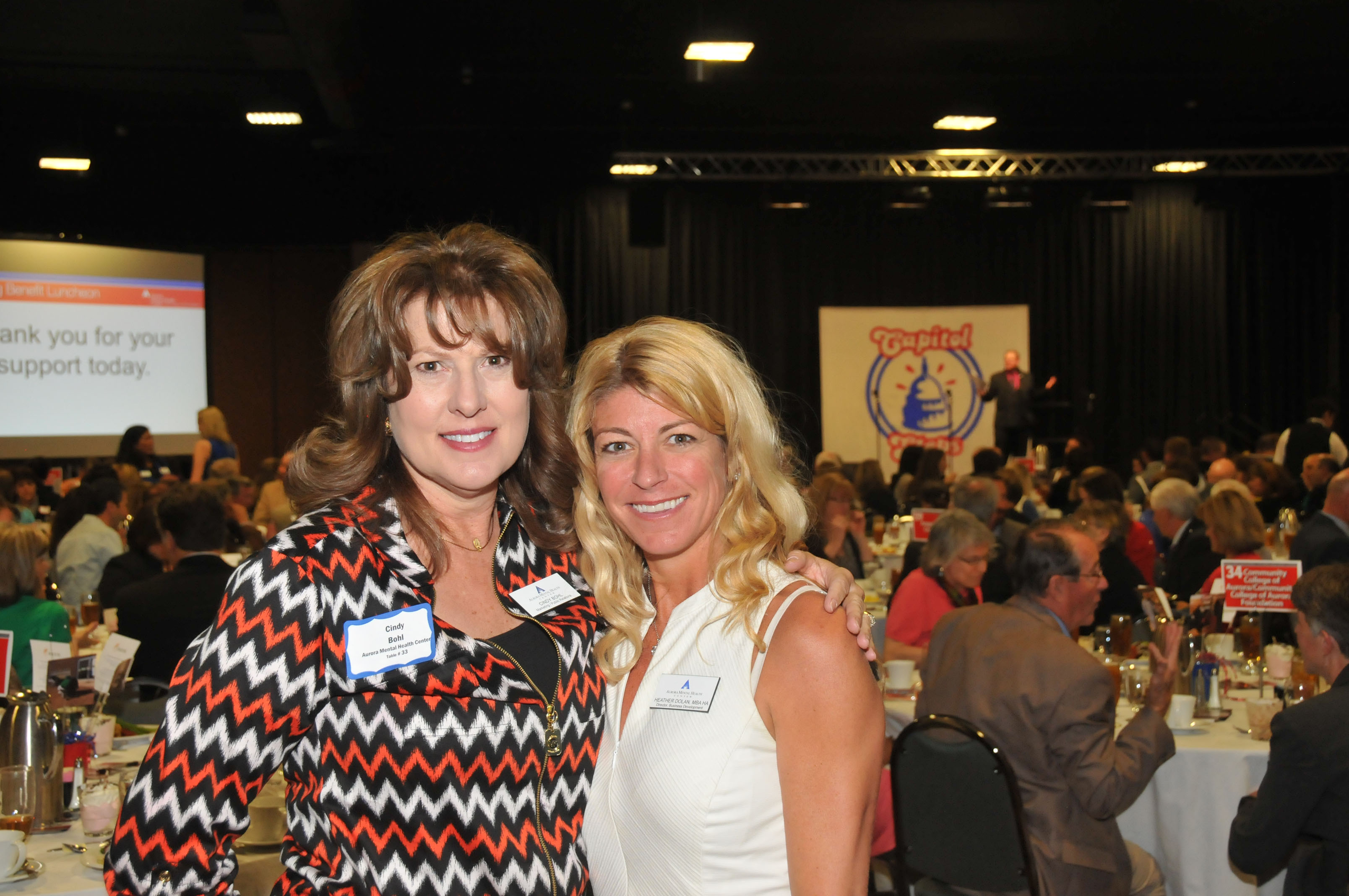 Event Organizers/Staff Members Cindy Bohl, Heather Dolan