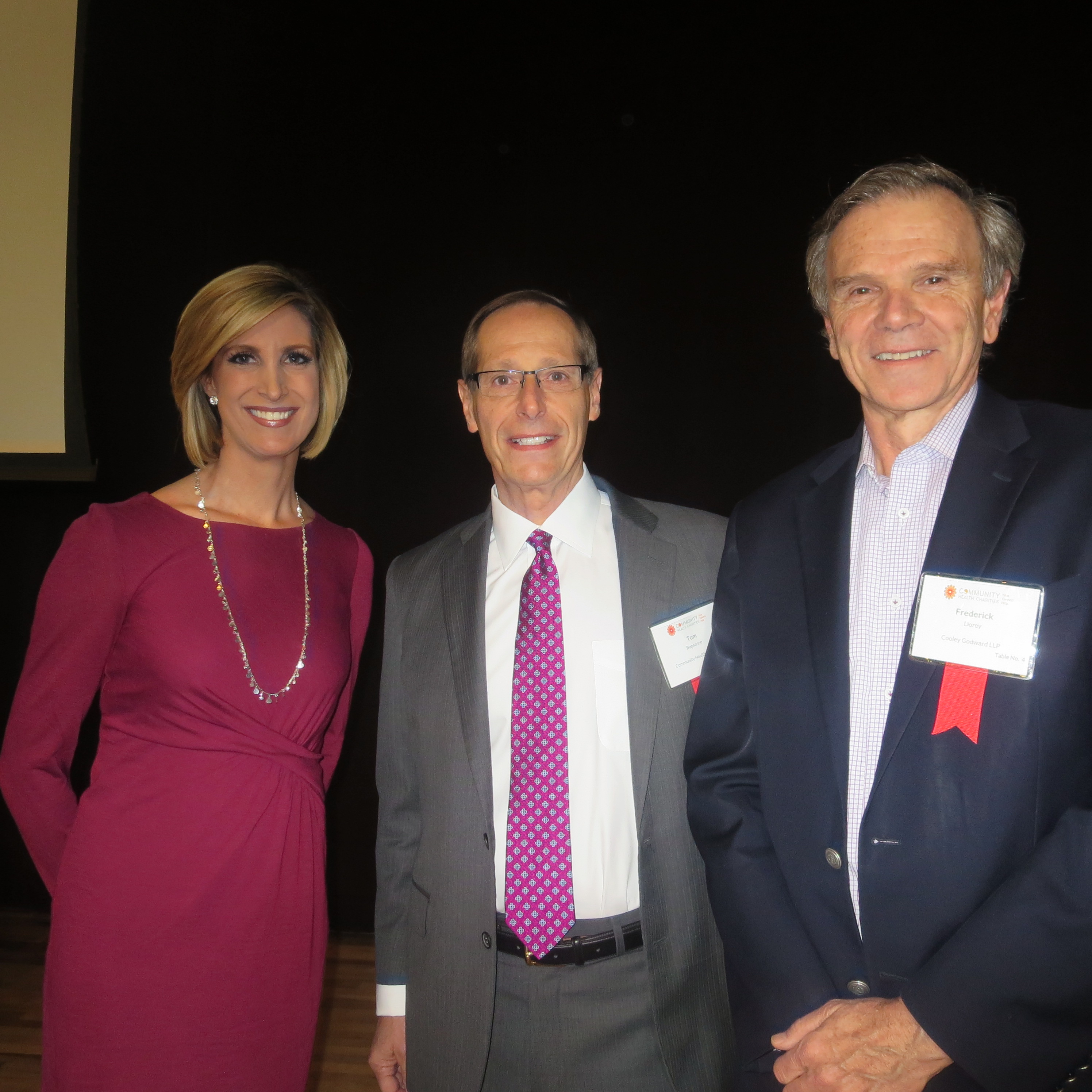 L to R: Emcee, Cheryl Preheim, Tom Bognanno, Fred Dorey