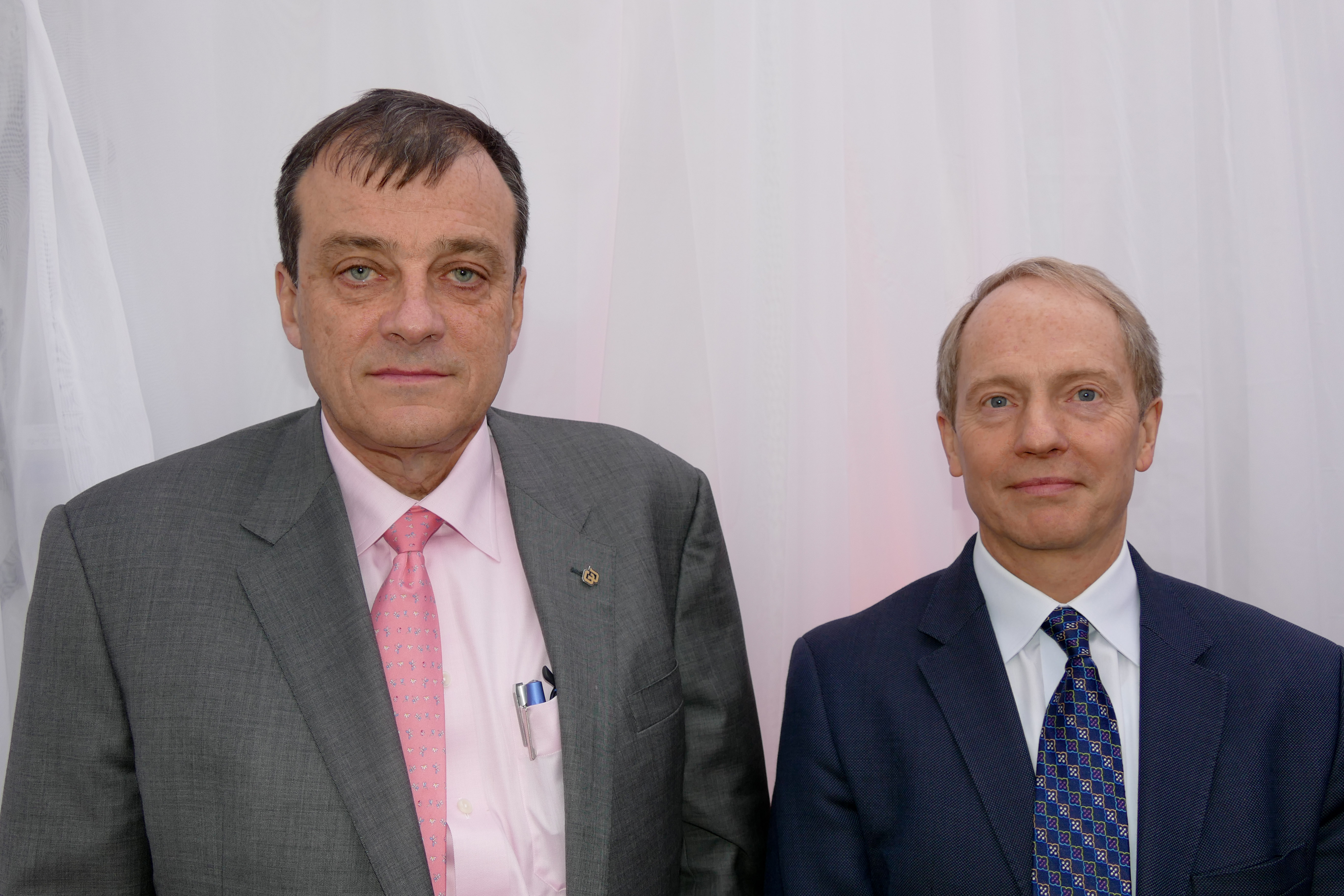 Dr John Riley, left, and Dr Greg Downey