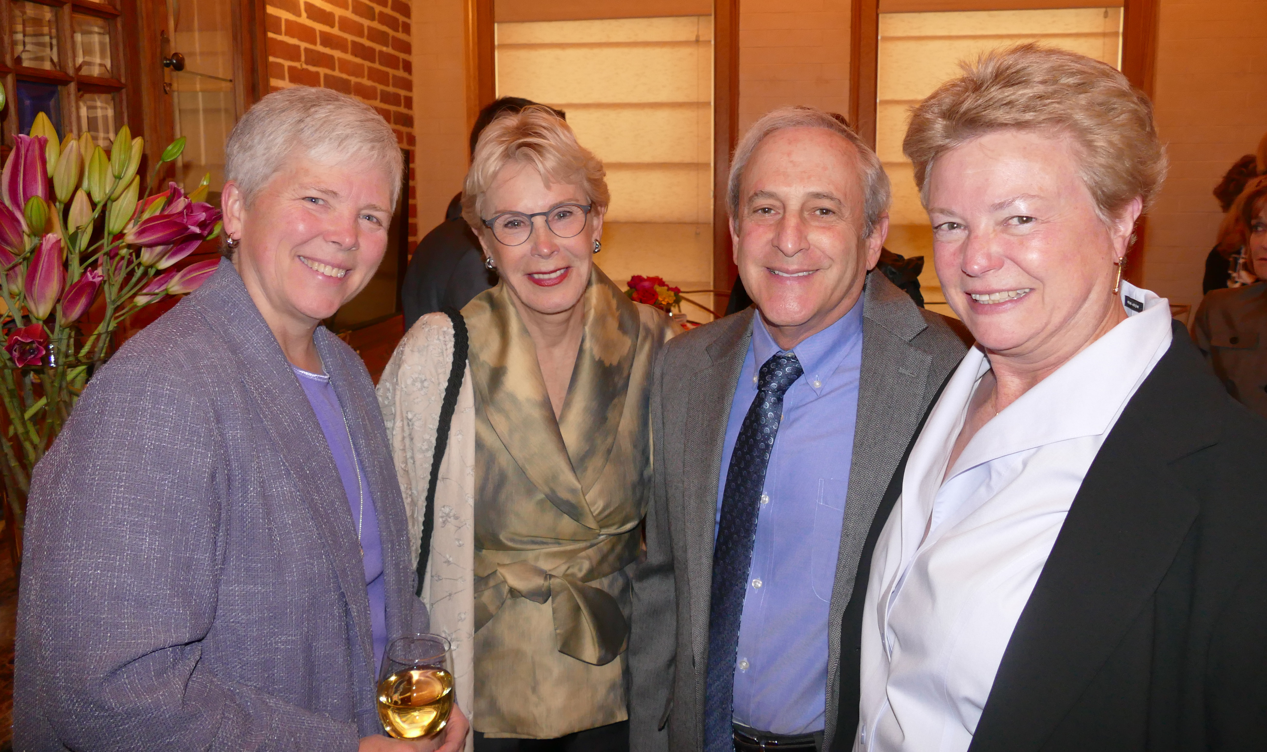 Gwen Huitt, left, Colombe Nicholas, Dr. Richard Martin, Carol Hunt