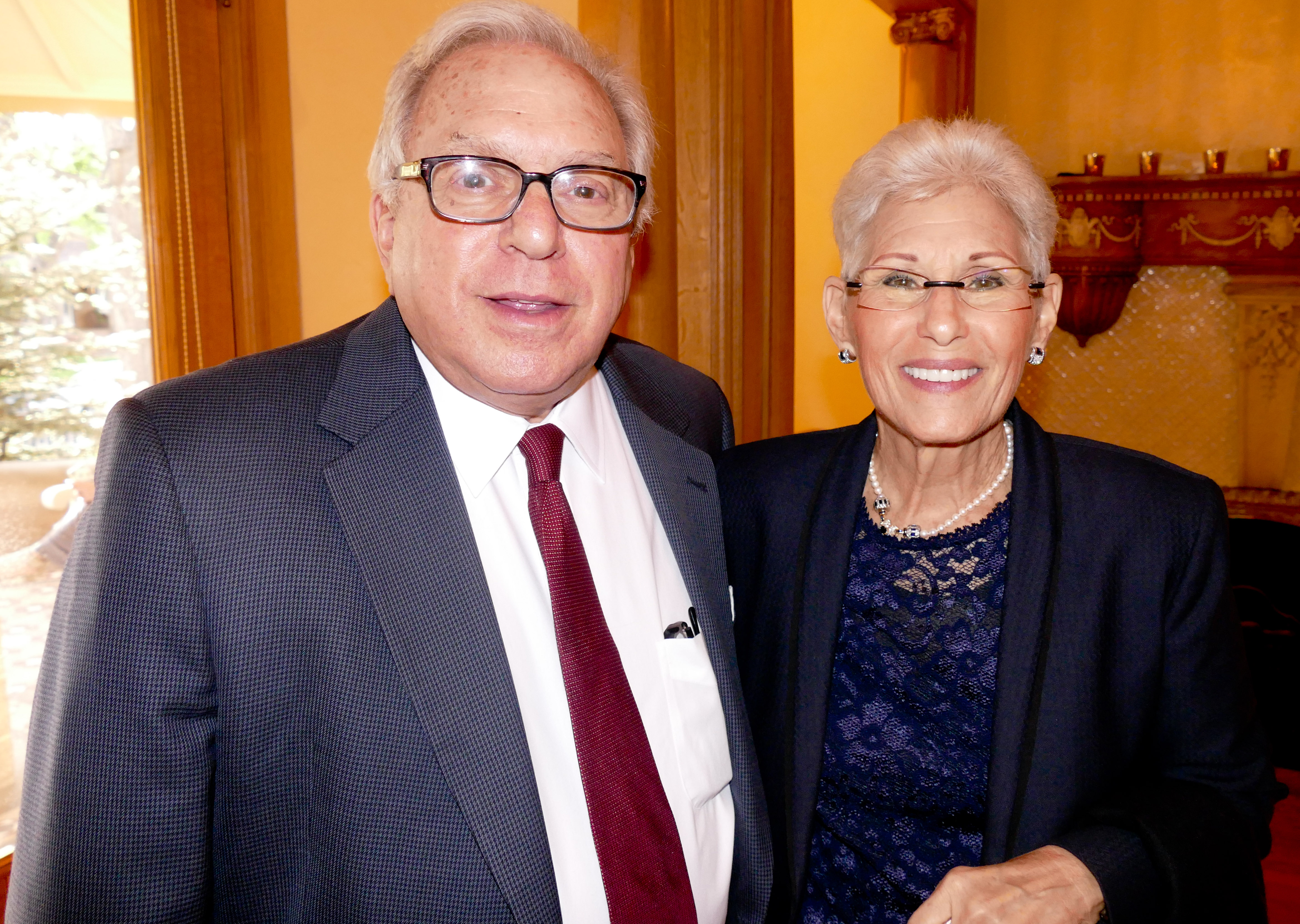 Victor Levitt and Judy Haas, national trustee, both visiting from Florida