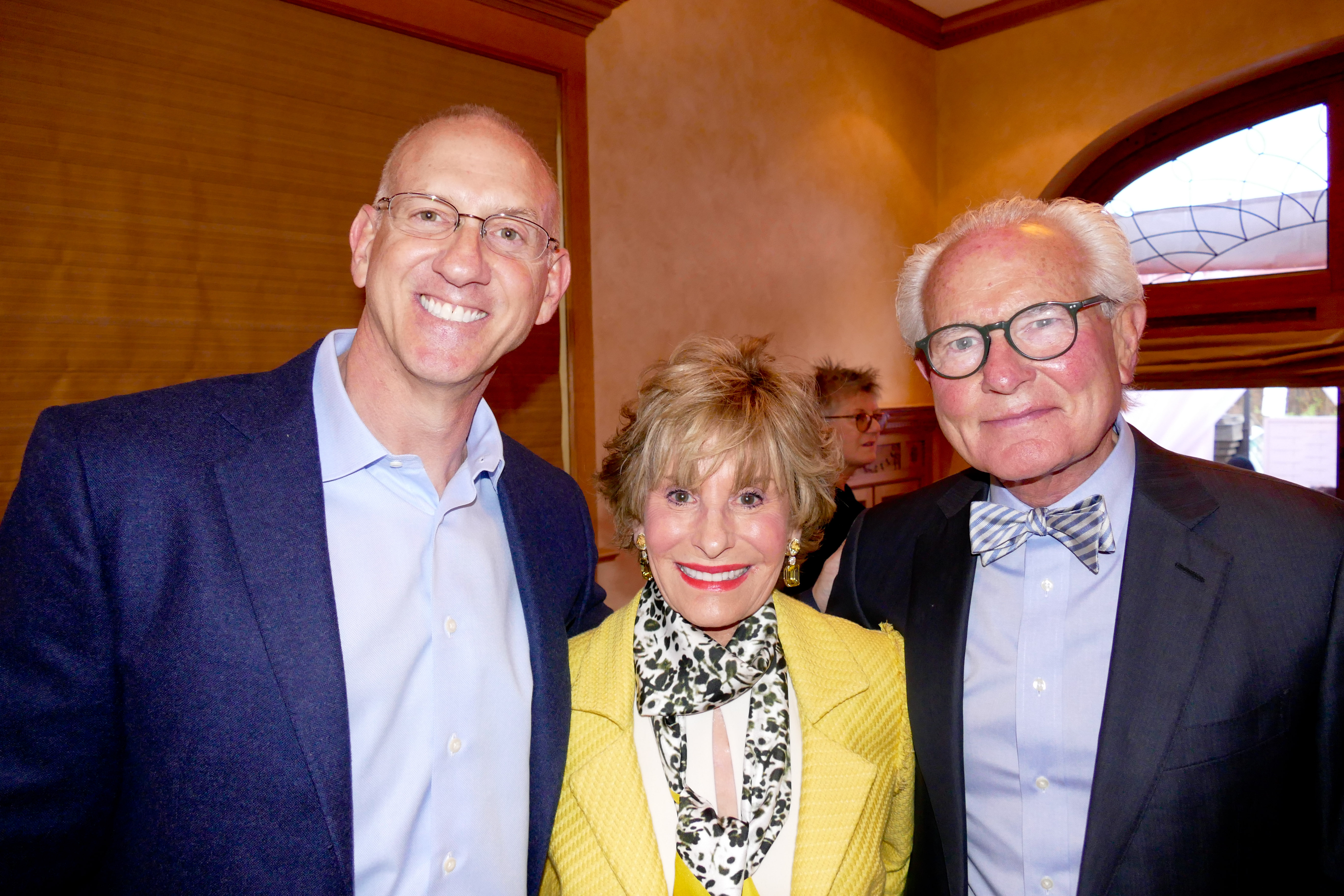 Dave Rosenberg, left, and Arlene and Barry Hirschfeld (board member)
