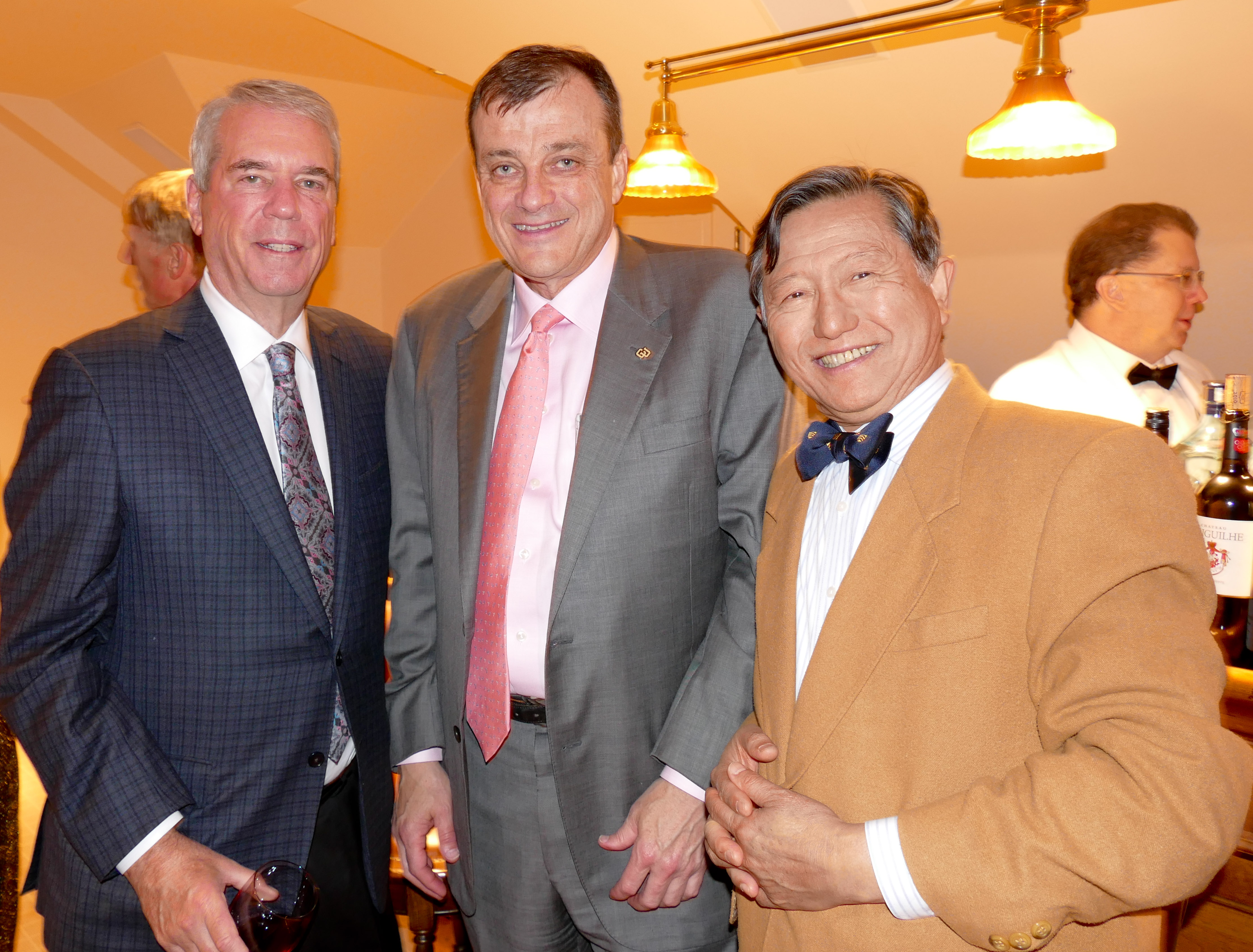 Barton Lilly, left, Dr. John Riley and Dr. Larry Chan