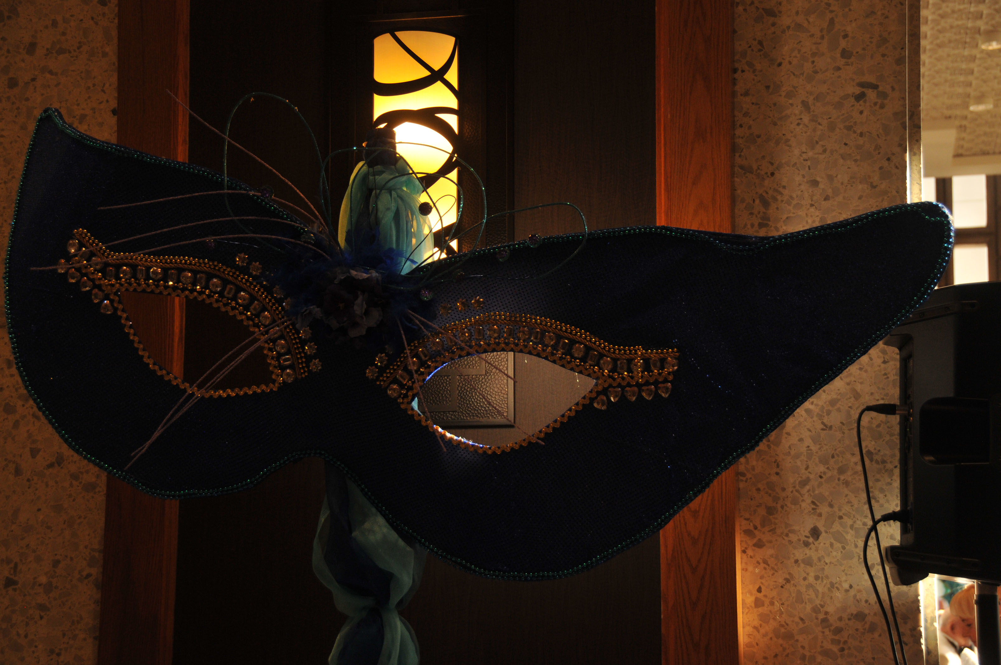 Masks were option for the Carnaval in Rio event