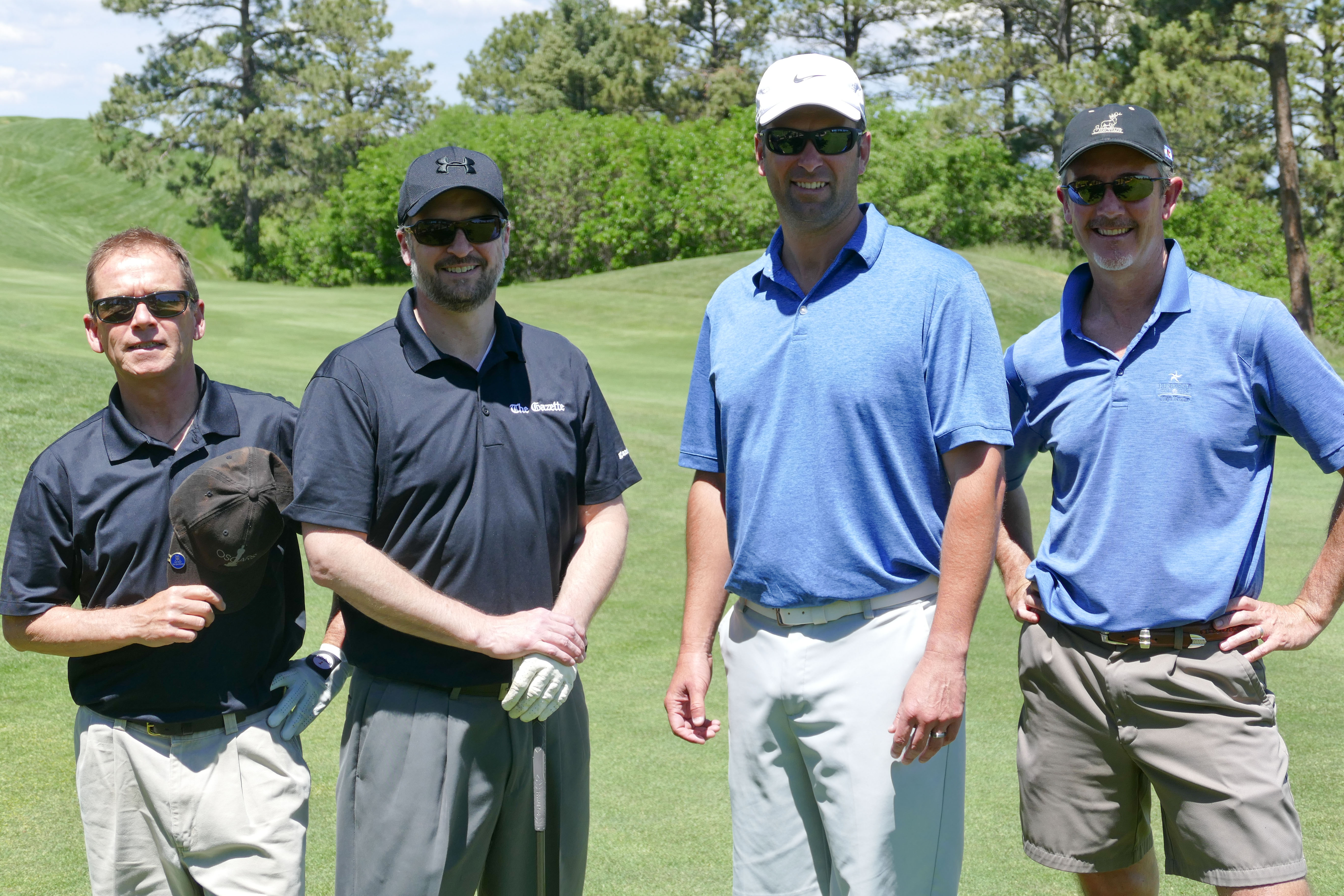 Matthew Favier, left, Mark Unverzagt, Austin Sherwood and Travis Flett ...