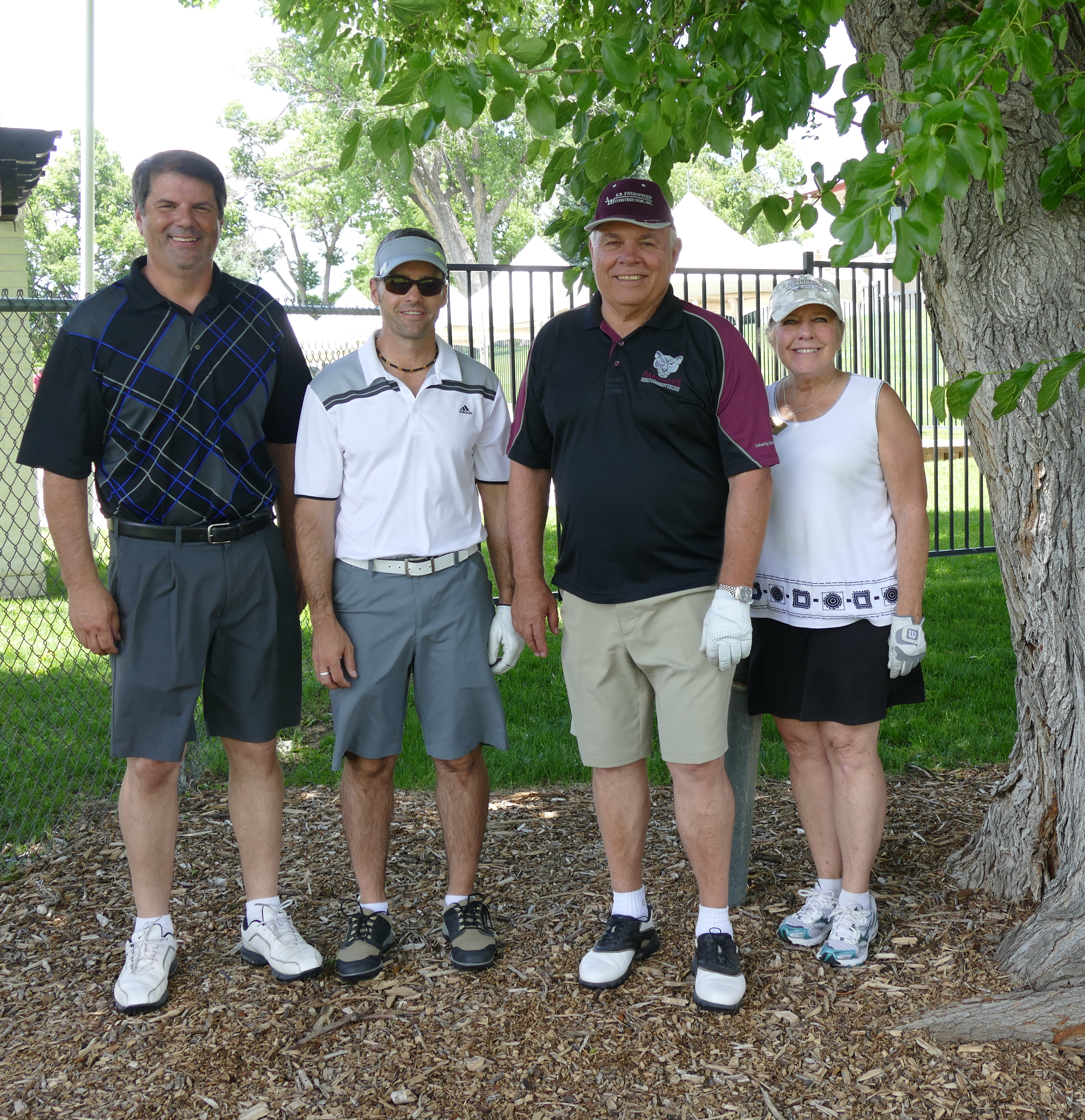 Darryl Stephens, left, Ray Swerdfeger, Keith Swerdfeger and Pam Patterson