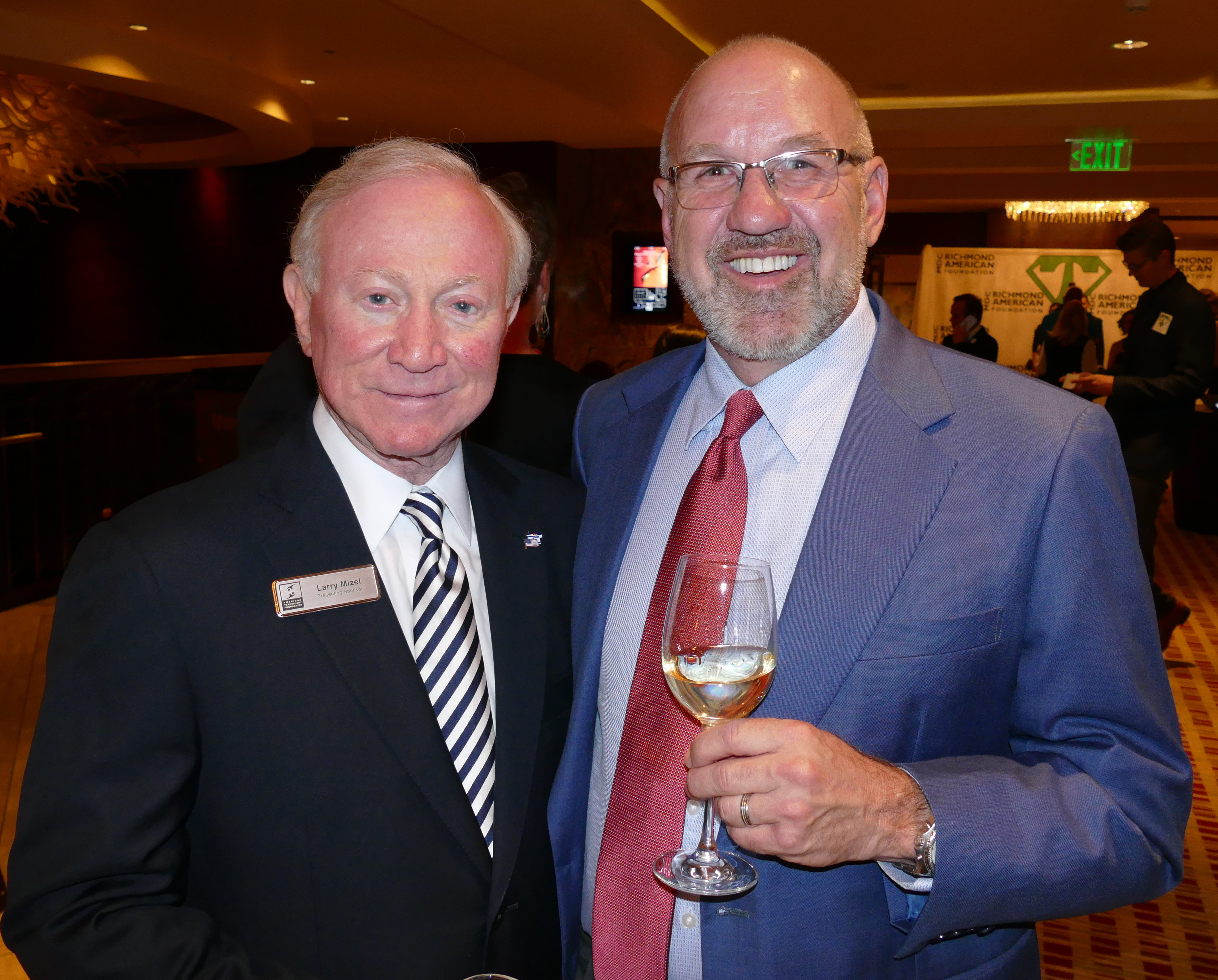 Larry Mizel, left, and Marty Schmitz