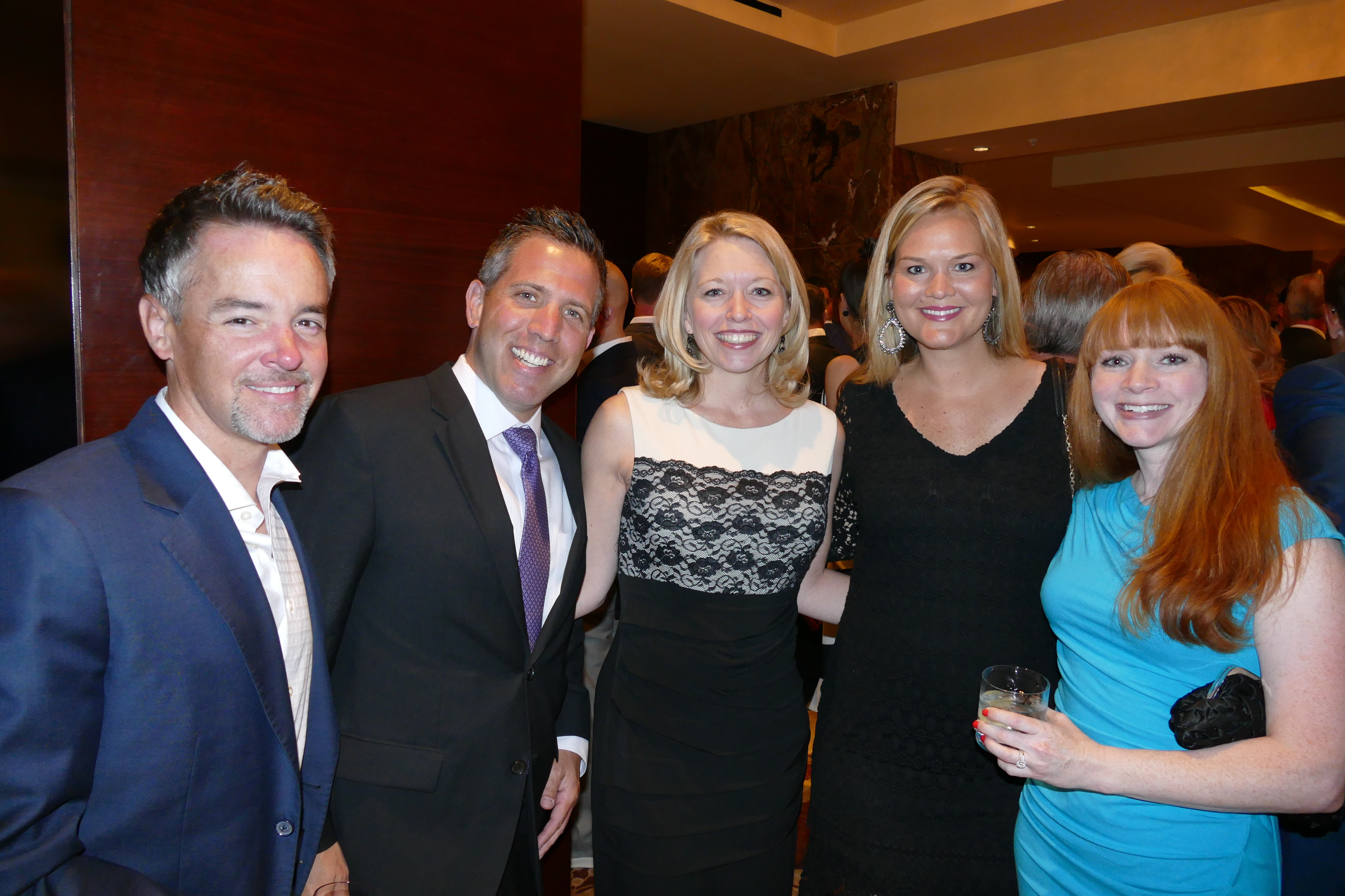 Justin Cooper, left, Taber and Cara Sweet, Kelley Duke and Jennifer Crick